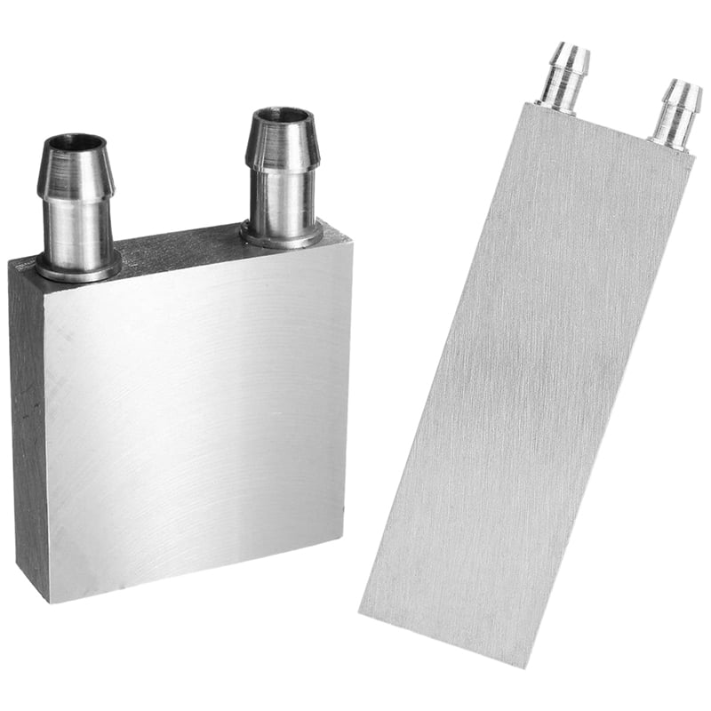 2 Pcs Aluminum Water Cooling Block Cooler for Computer CPU Radiator-80 ...