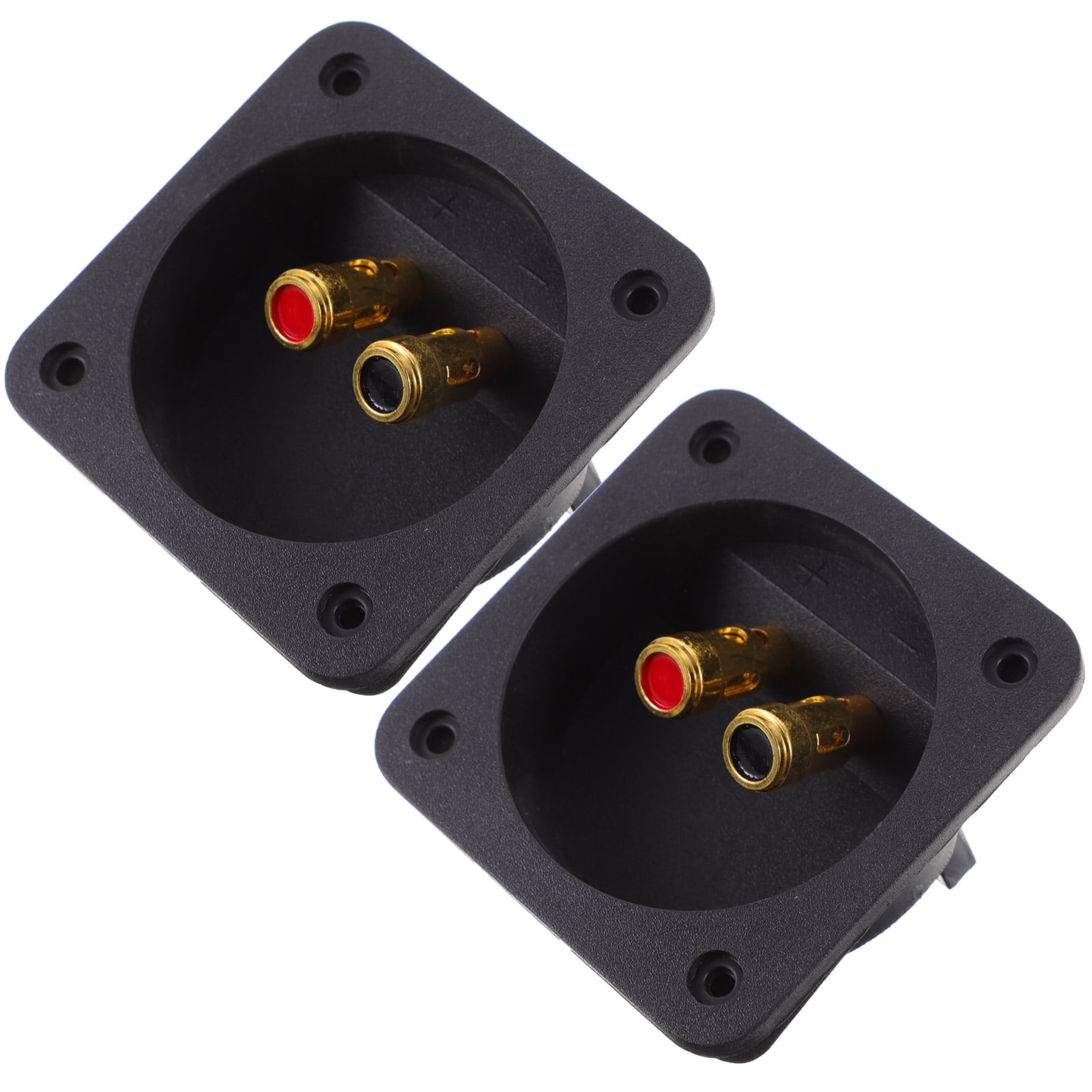 2 Pcs Amp Post Stereo Screw Square Size 80mm Speaker Box Connector ...