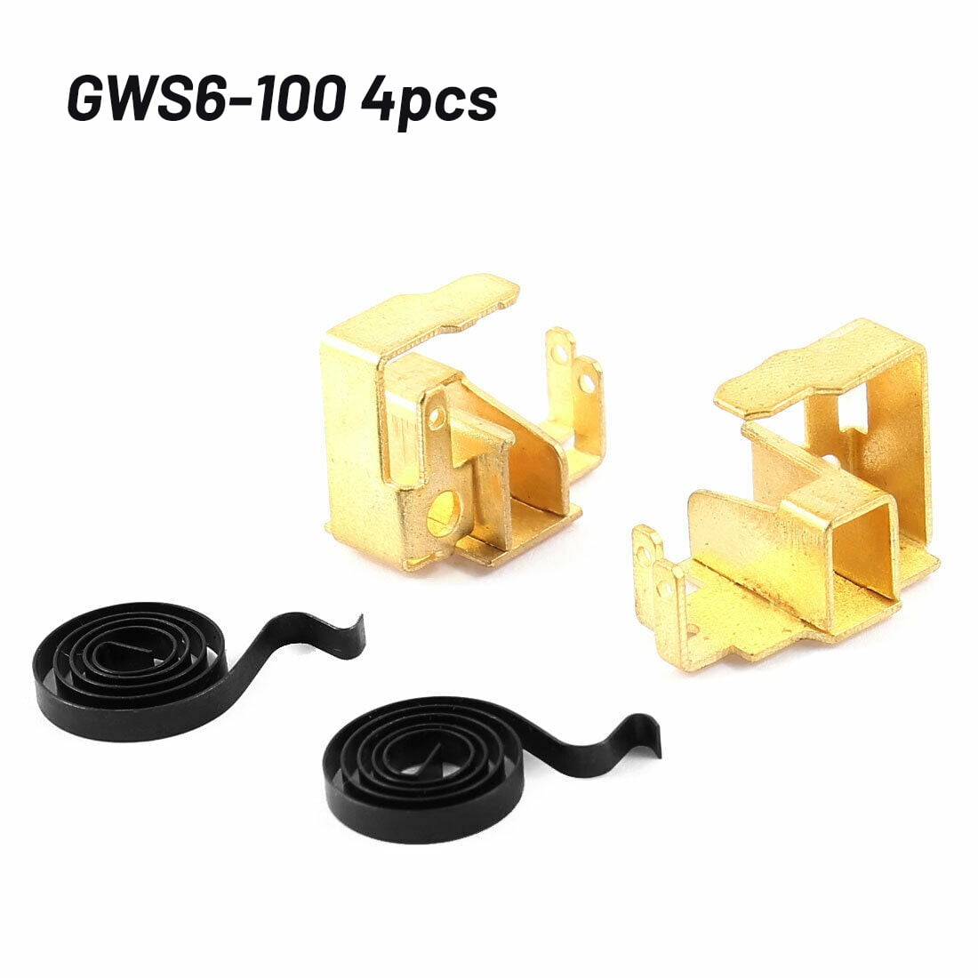 2 Pcs Angle Grinder Part Carbon Brush Spring w Holder Set for GWS6-100 ...