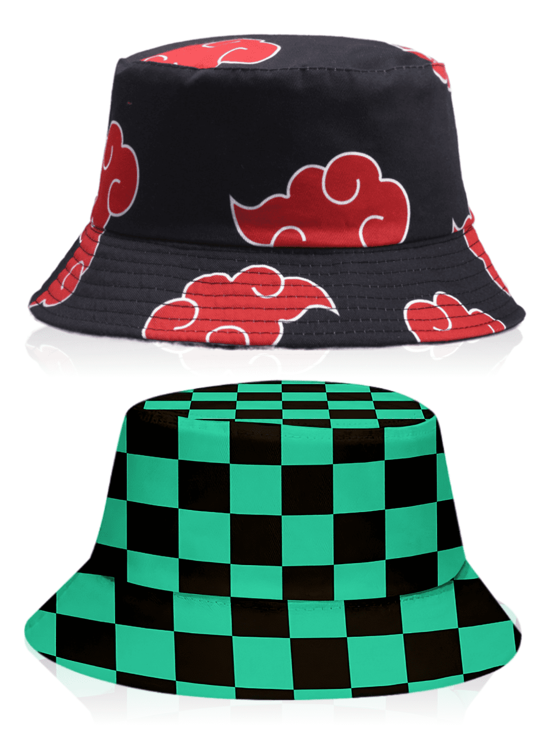 2 Pcs Anime Bucket Hat for Women and Men - Cosplay Bucket Hat Anime ...