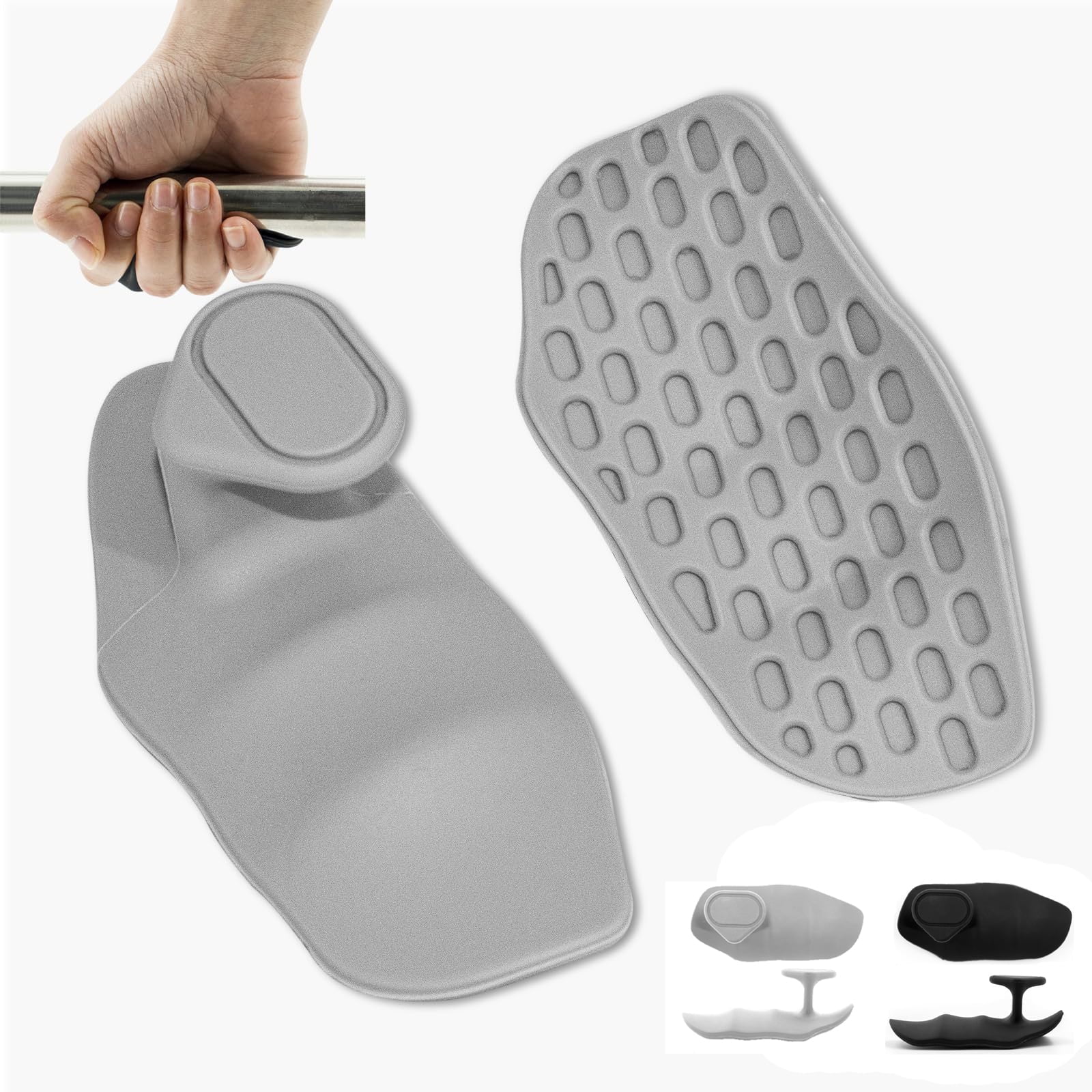 2 Pcs Anti-Slip Weightlifting Grips Ergonomic Rubber Hand Protector ...