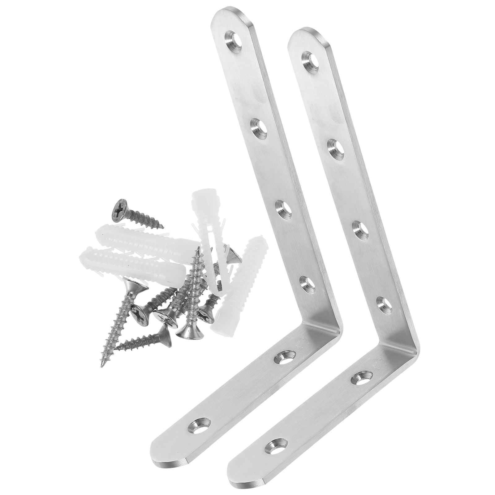 2 Pcs Anti-tip Kit Brackets Corner Kids Dresser Baby Child Silver ...