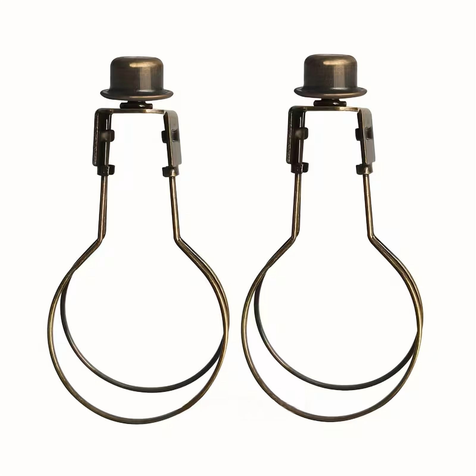 2 Pcs Antique Bronze Lamp Shade Clip Adapter, Bulb Light Shade ...
