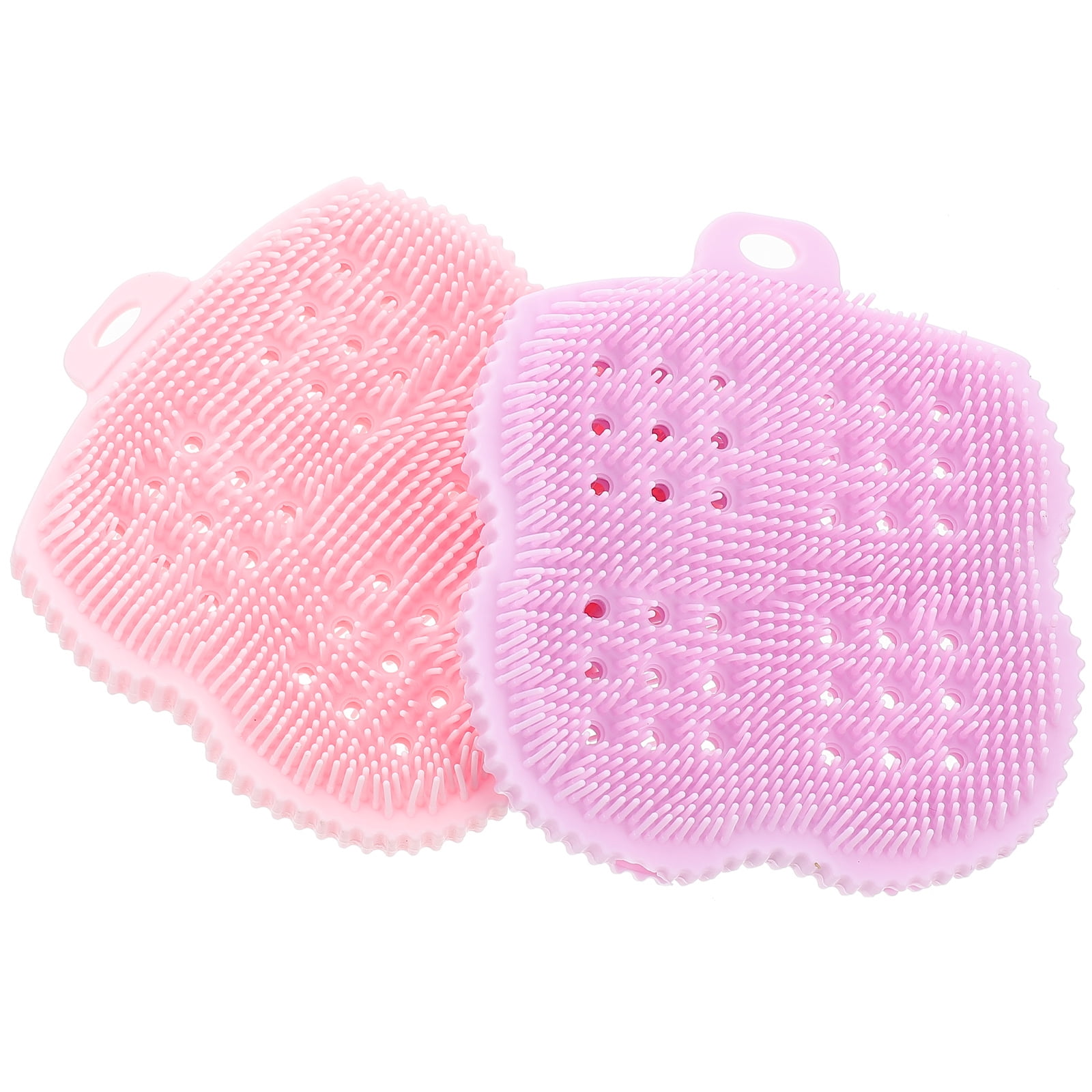 2 Pcs Applicator Electric Silicone Scrub Brush Body Scrubber - Walmart.com