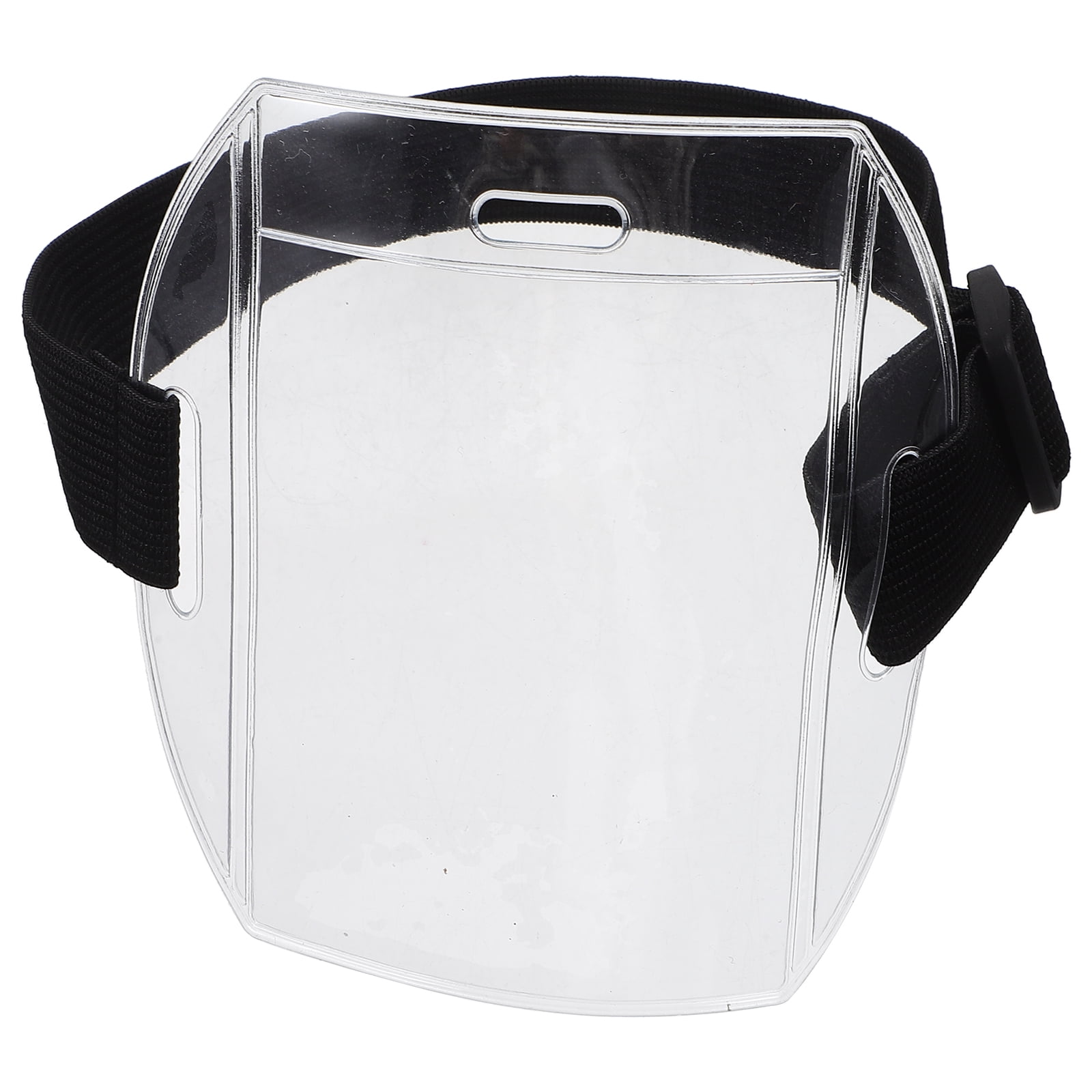 2 Pcs Arm Badge Clip Armband ID Card Ring Fastener Transparent Name Tag ...