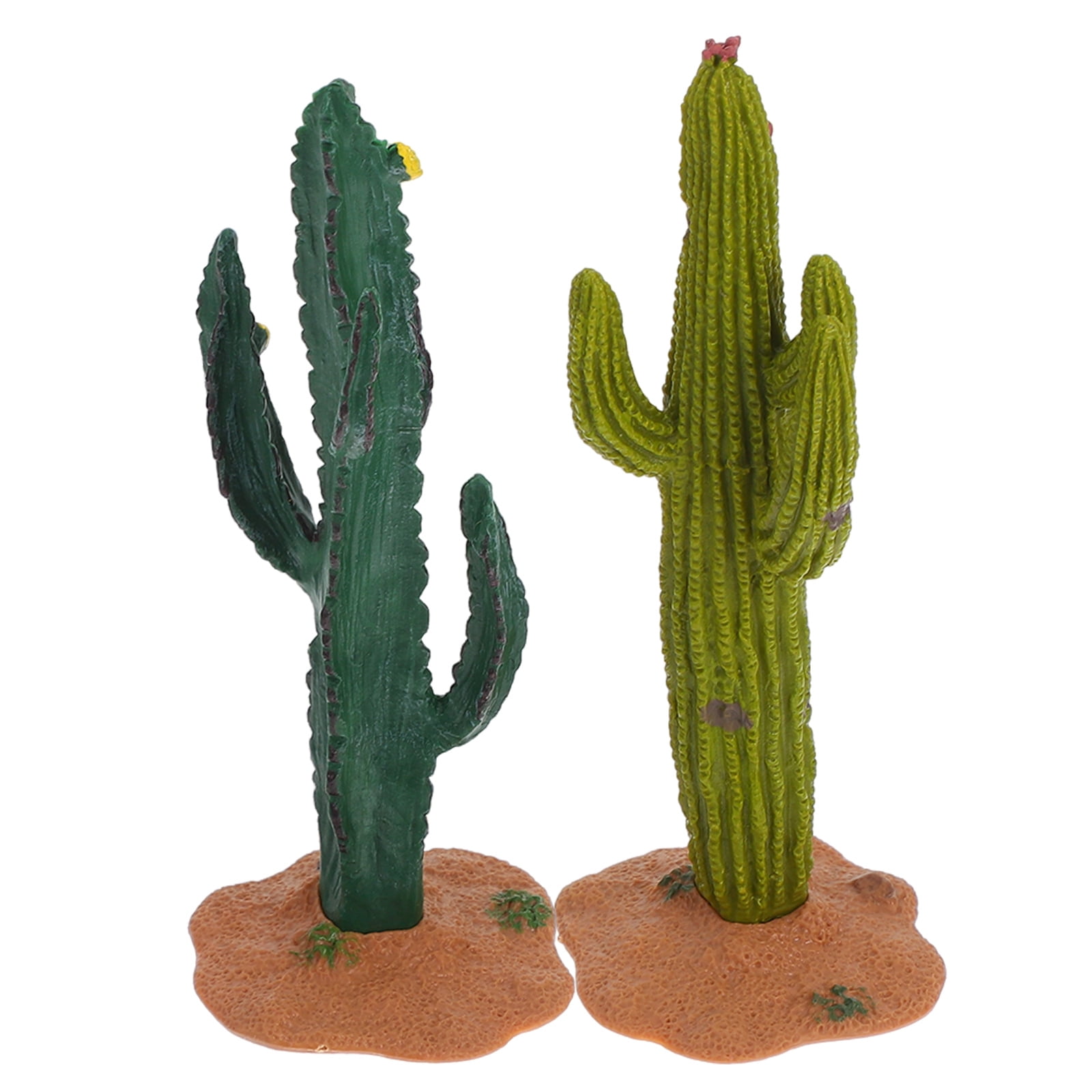 2pcs Artificial Cactus Green Simulated Cactus Artificial Sand Decor ...
