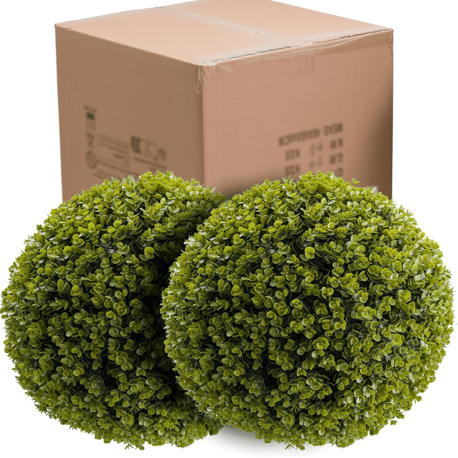 2 Pcs Artificial Cedar Topiary Plant Balls,Faux Hanging Decorative ...