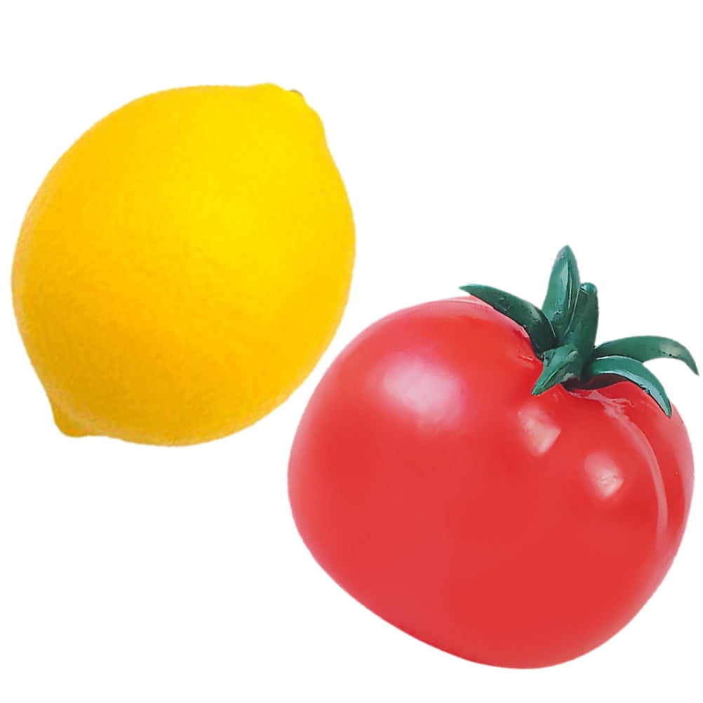2 Pcs Artificial Fruit Fidget Toy Party Squeezing Sensory Stress Relief ...