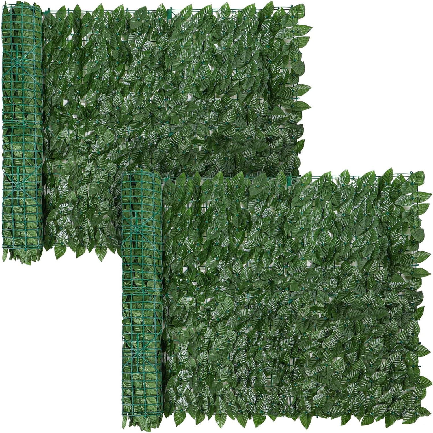 2 Pcs Artificial Ivy Privacy Fence 39 x 118 Inch Balcony Privacy Screen ...