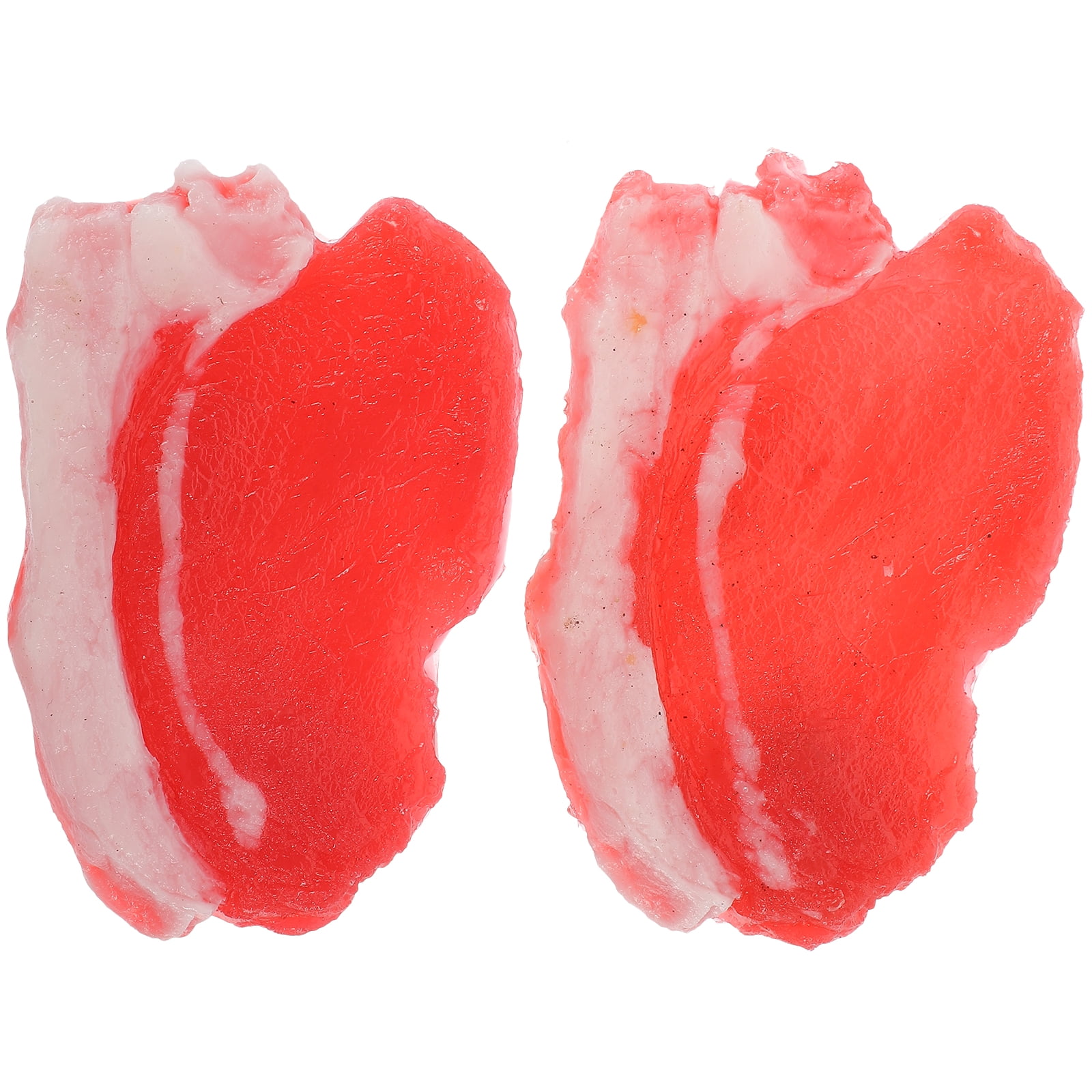 2 Pcs Artificial Pork for Home Realistic Decor Baguette Burgers ...