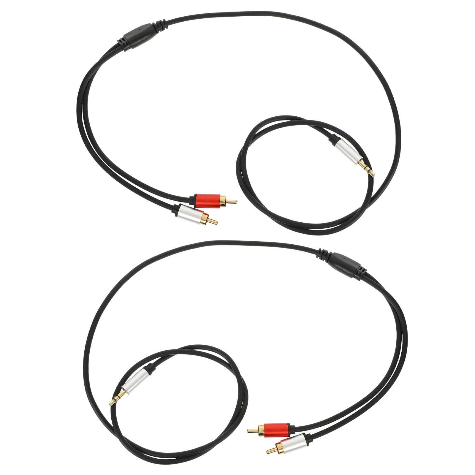 2 Pcs Audio Line Jack 6 35mm Cable Wire for Headphone Stream Music ...