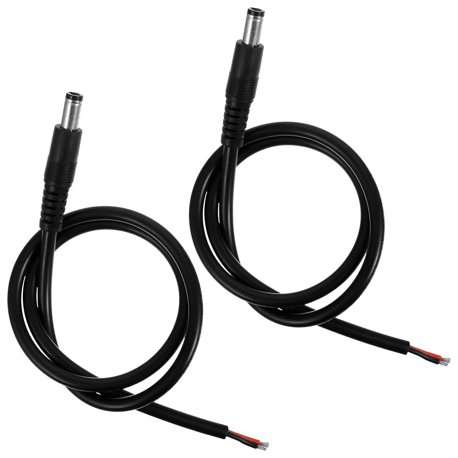 2 Pcs Audio Power Cord Plug Open End Power Supply Cable Rugables Power ...
