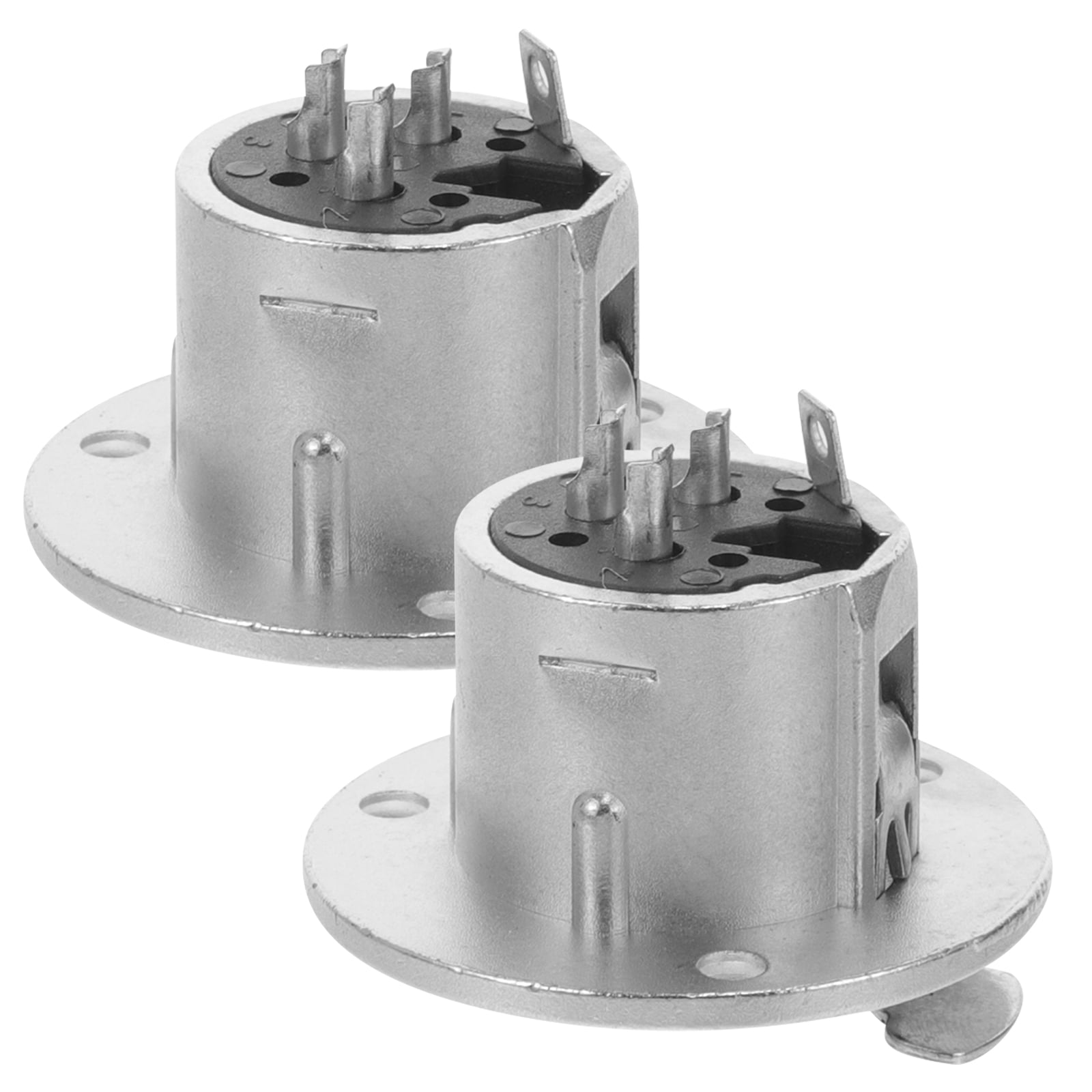 2 Pcs Audio Socket Microphone Female Mount Jack Socket Connector 3 Pin Female Jack Socket ...