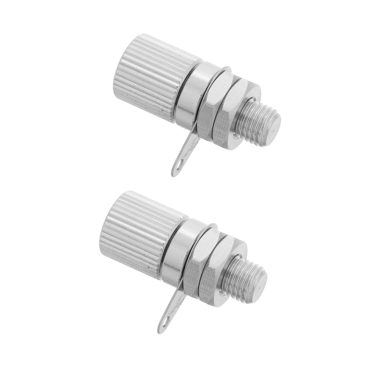2 Pcs Audio Terminal Grounding Post Amplifier Connector Male Adapter ...