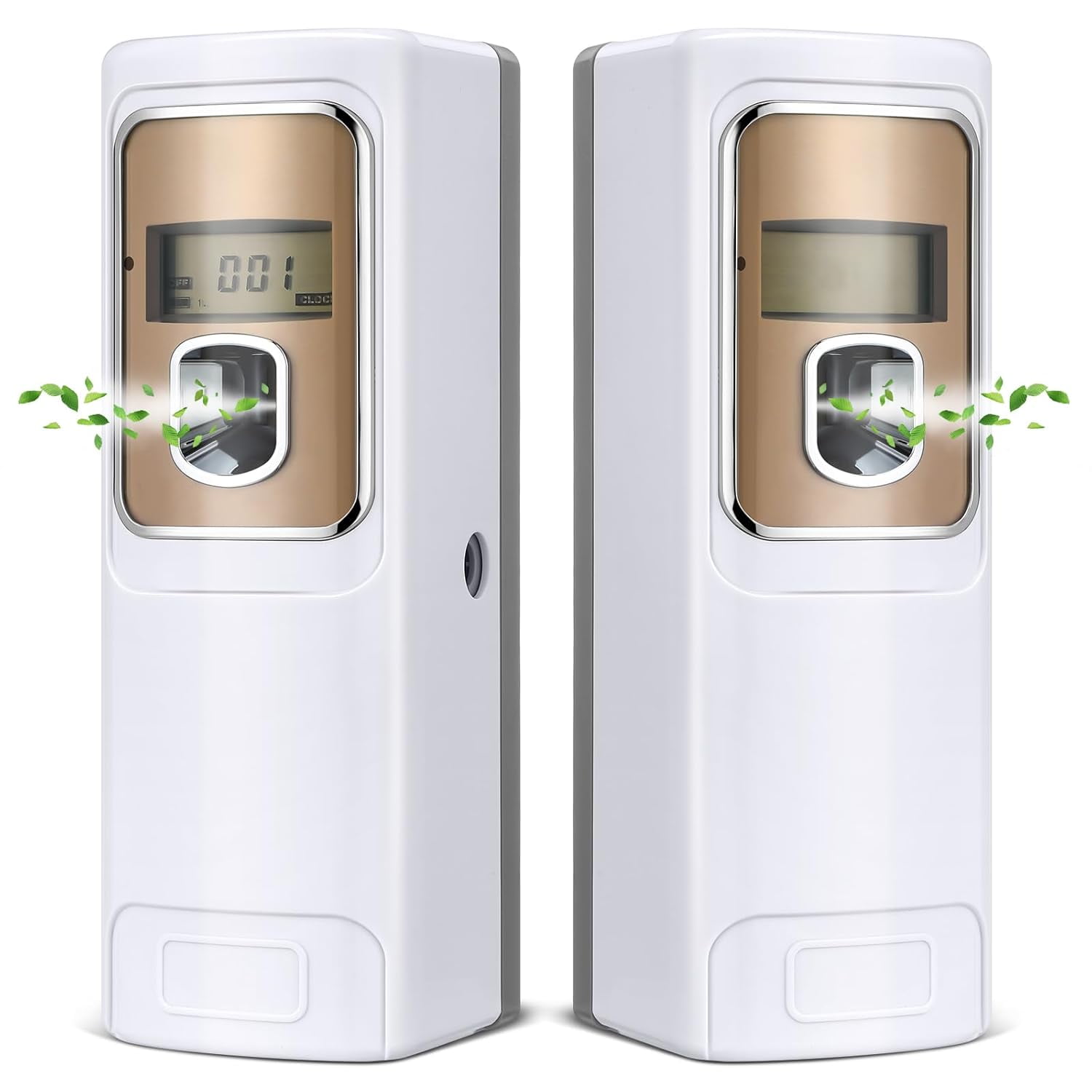 2 Pcs Automatic Air Freshener Spray Dispenser with Screen LCD Perfume ...