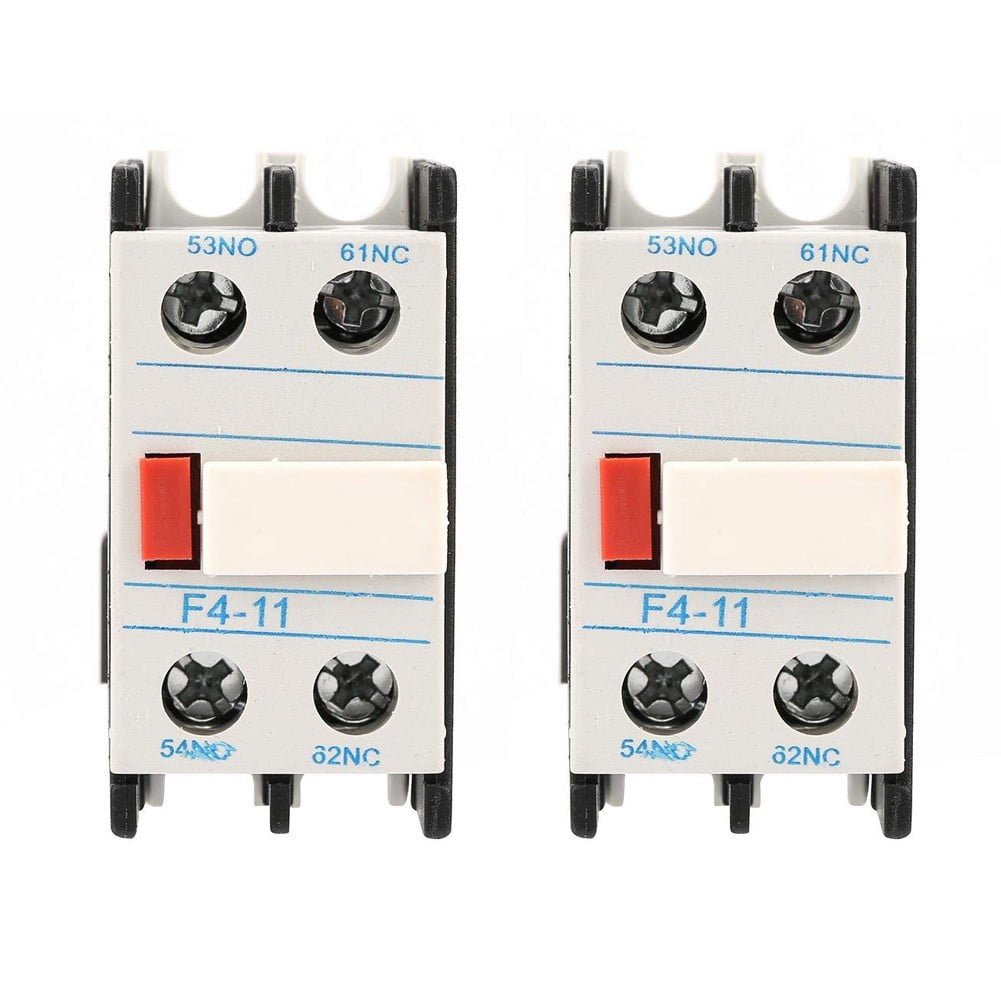 2 Pcs Auxiliary Contact Block Fits LADN11 1NO/1N Auxiliary Contact ...