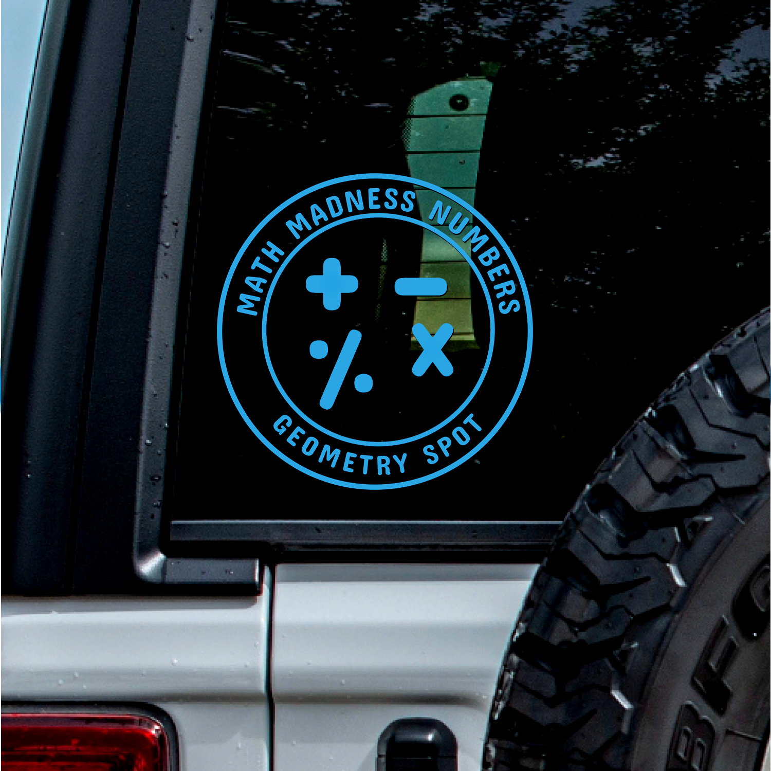 (2 Pcs, Azure Blue, 0.8'' X 0.8'') Transparent Adhesive Decal Sticker ...
