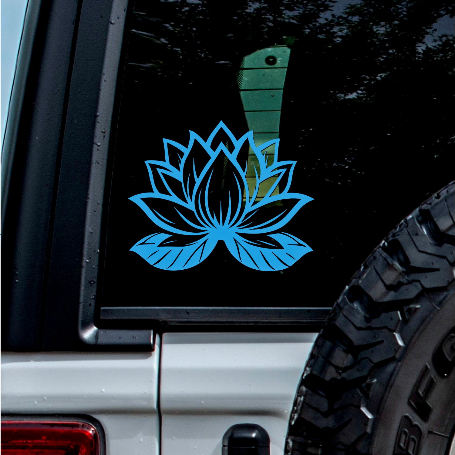 (2 Pcs, Azure Blue, 1'' X 0.8'') Transparent Adhesive Decal Sticker Of ...