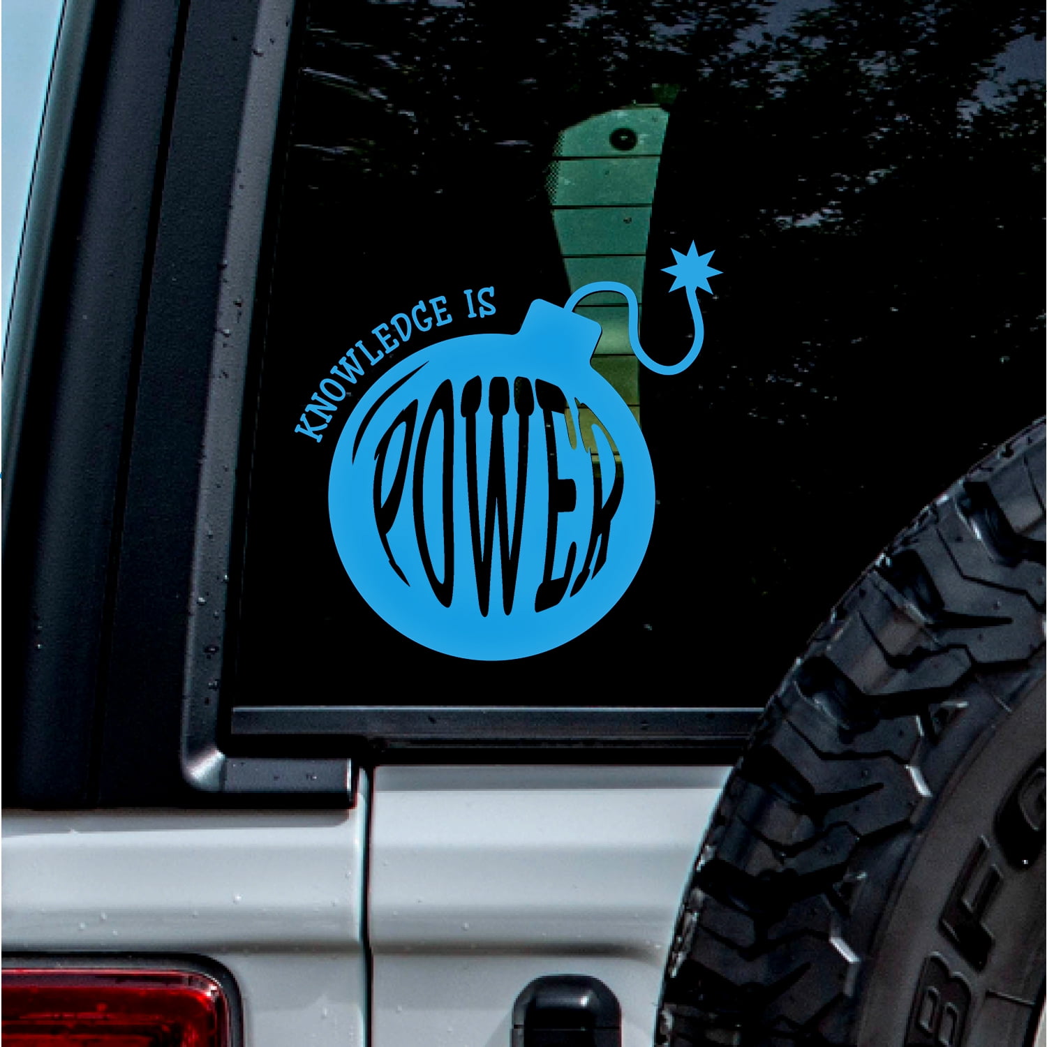 (2 Pcs, Azure Blue, 11.2'' X 11'') Transparent Adhesive Decal Sticker ...