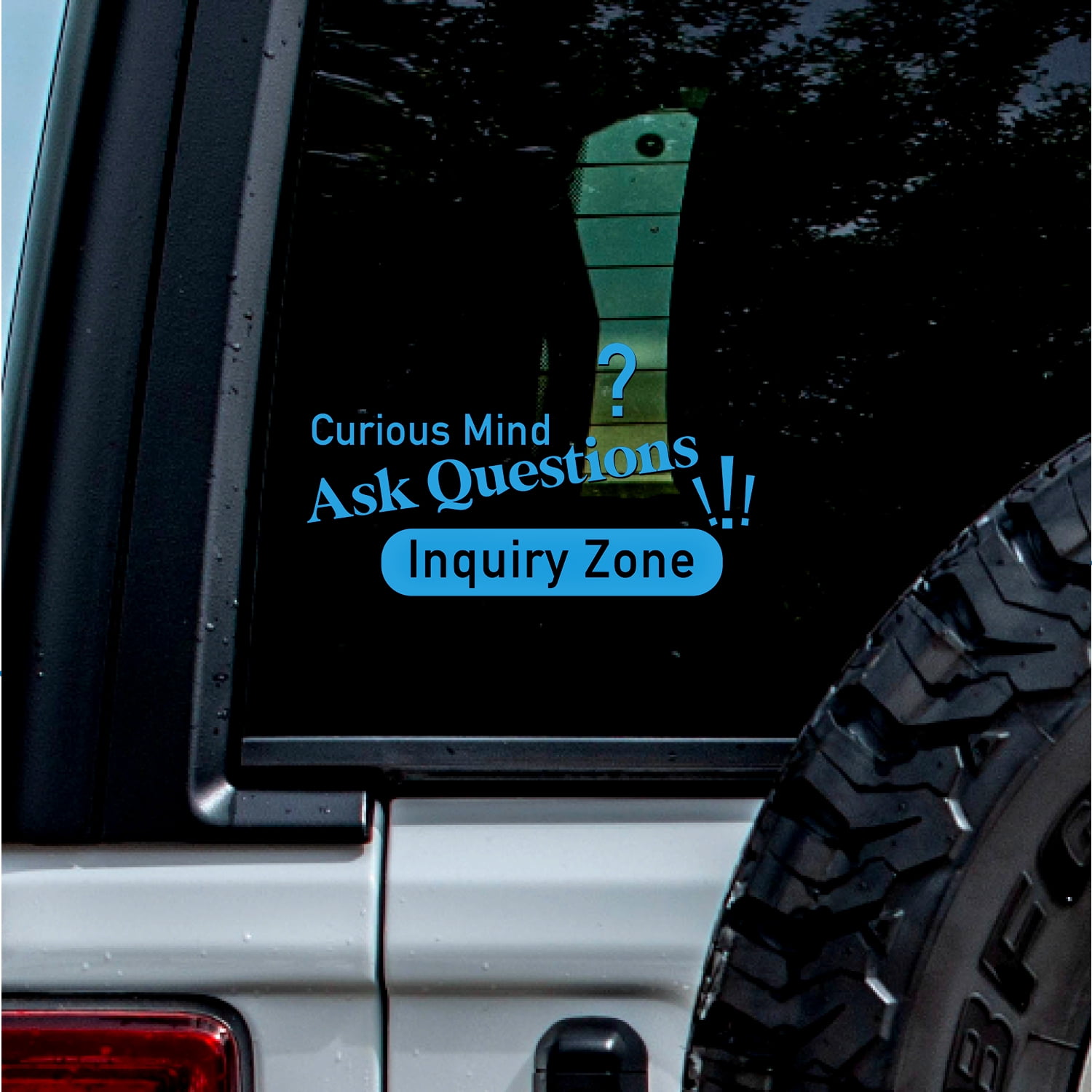 (2 Pcs, Azure Blue, 14'' X 7.9'') Transparent Adhesive Decal Sticker Of ...