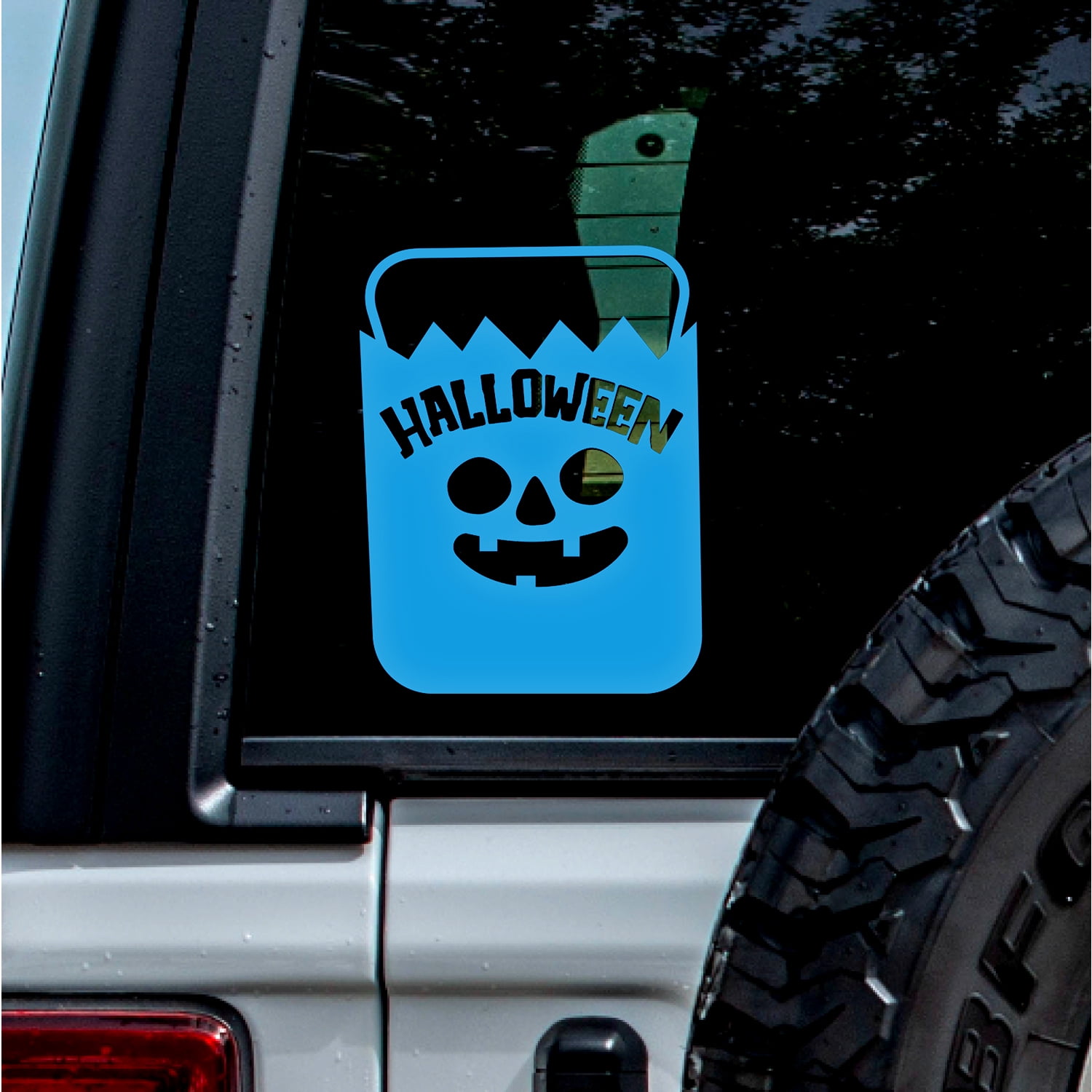 (2 Pcs, Azure Blue, 3.8'' X 5'') Transparent Adhesive Decal Sticker Of ...