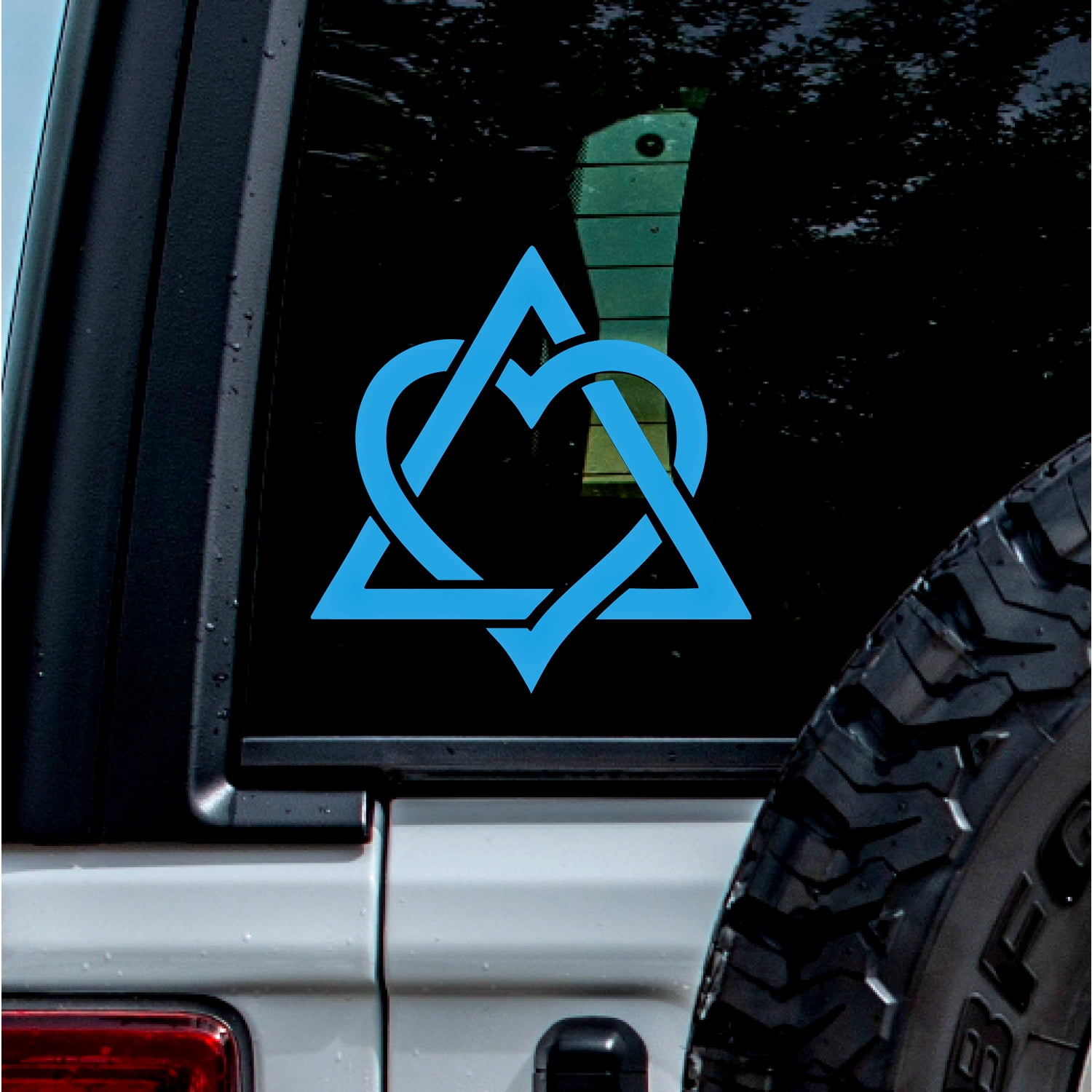 (2 Pcs Azure Blue, 5.6'' x 5.7'') - Vinyl Sticker Decal - "Celtic Knots ...
