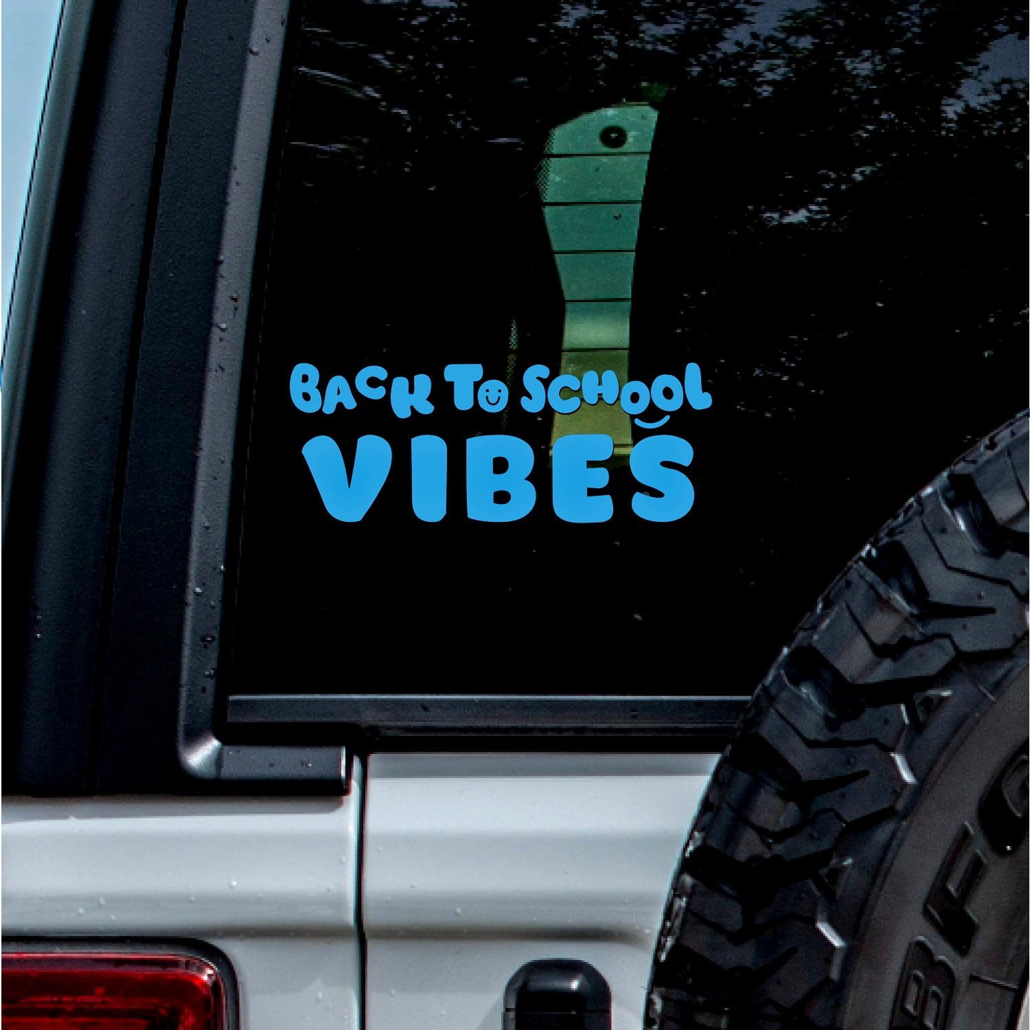 (2 Pcs, Azure Blue, 6.8'' X 2.6'') Transparent Adhesive Decal Sticker ...