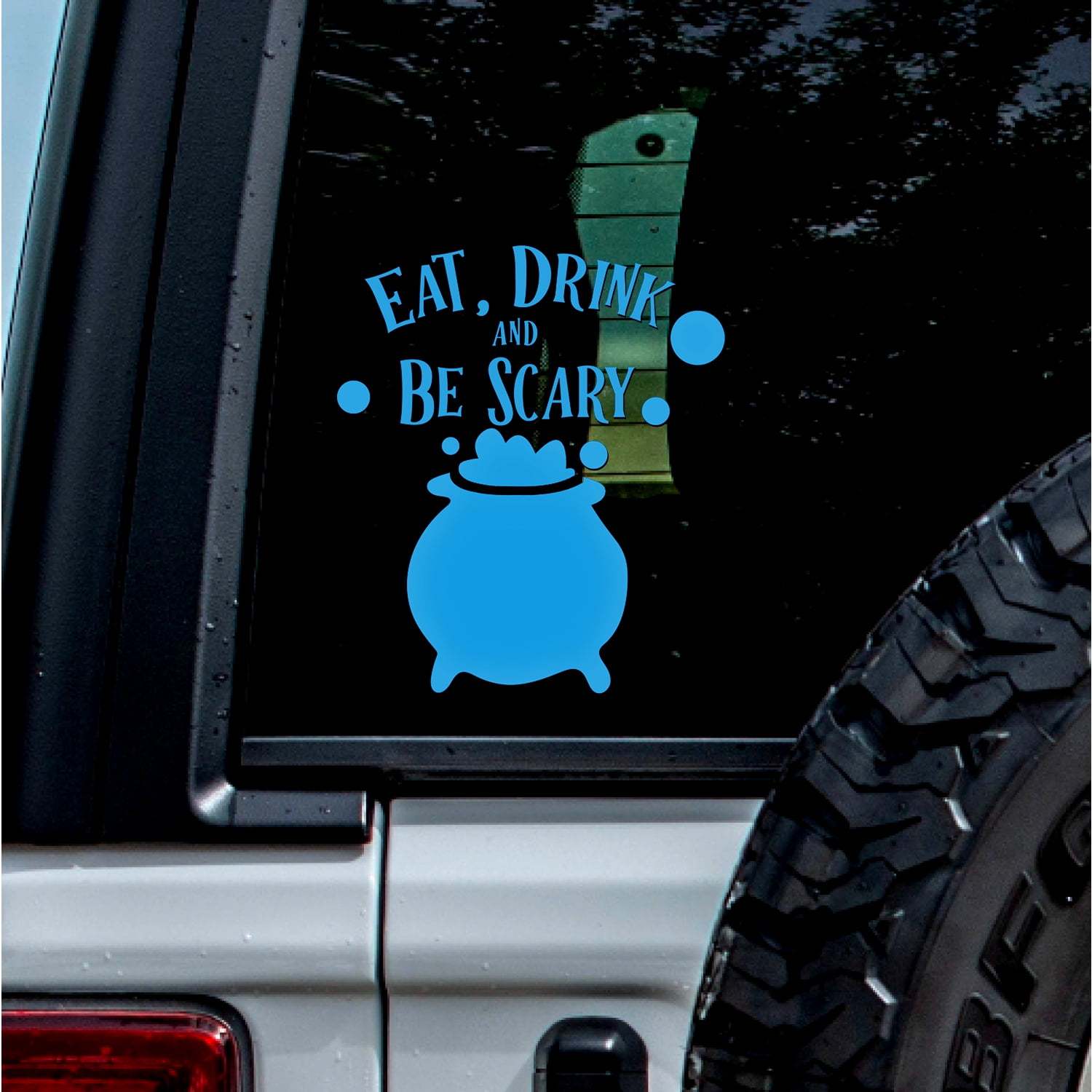 (2 Pcs, Azure Blue, 7'' X 8.1'') Transparent Adhesive Decal Sticker Of ...