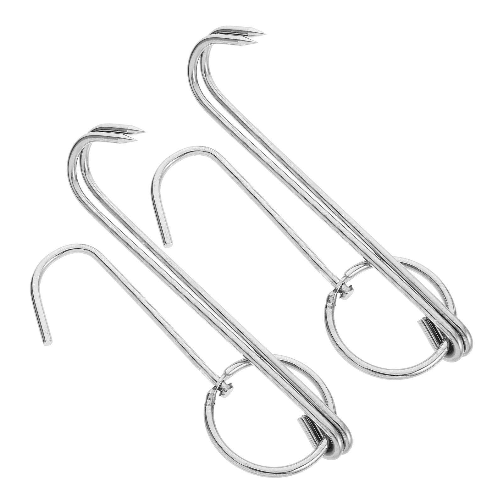 2 Pcs BBQ Hook Swag Hook Meat Hooks Grill Hook Rotary Hook Hooks for ...