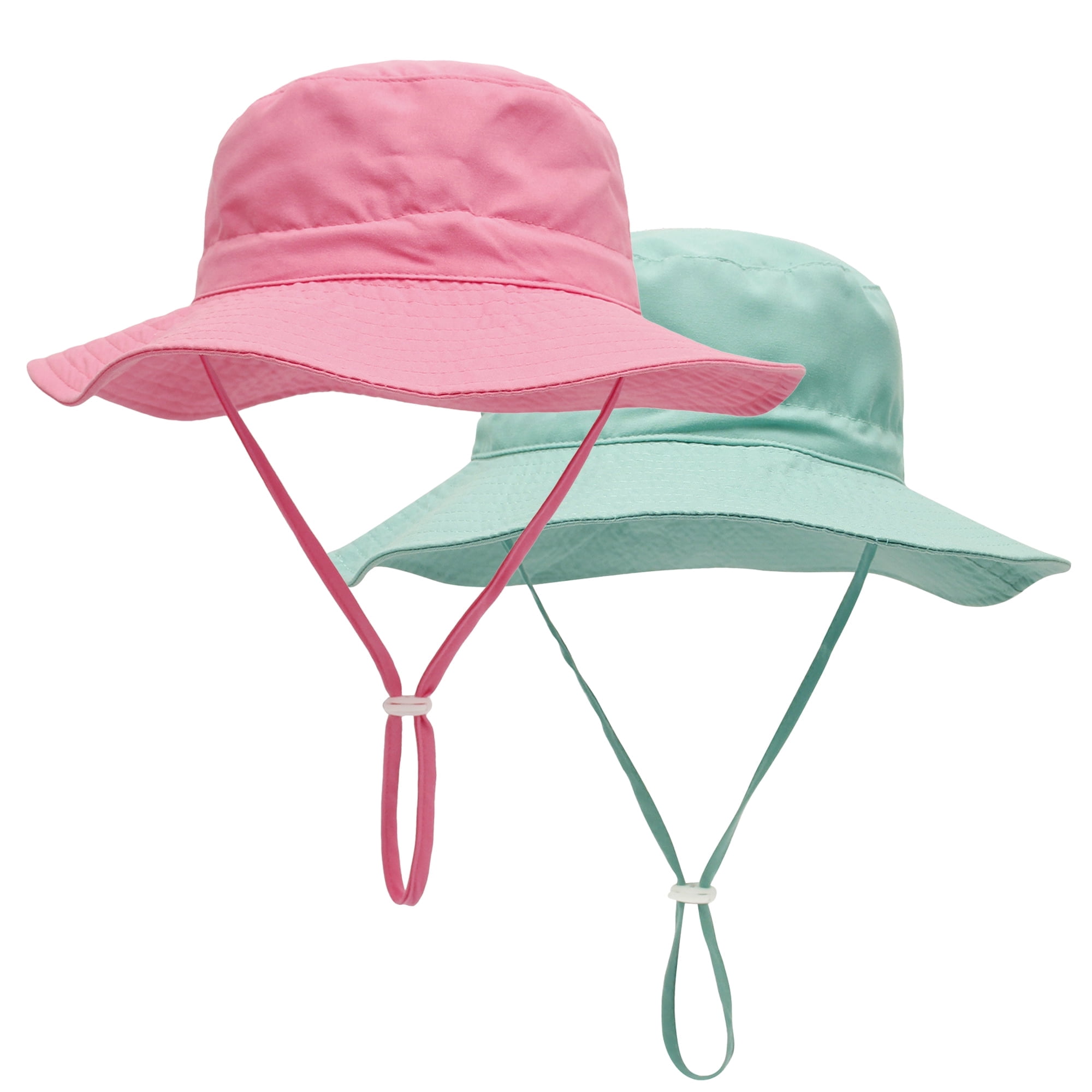 2 Pcs Baby Sun Hat Toddler Boys Girls Bucket Hat 0-5 Years Kids UPF 50 ...