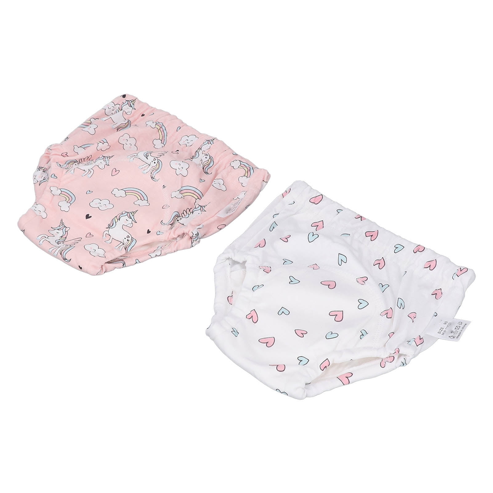 2 Pcs Baby Toilet Training Pants, Cotton Washable Reusable Underwear ...