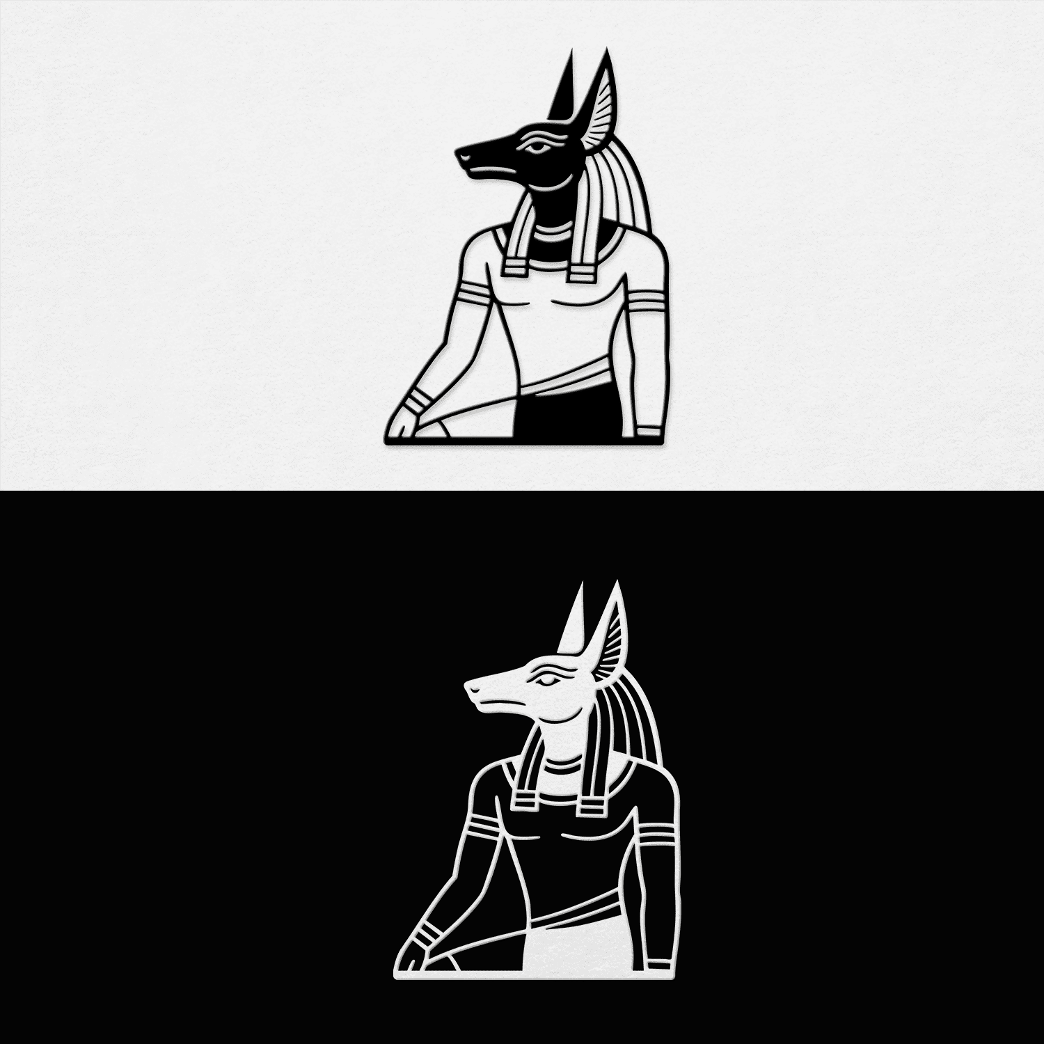 2 Pcs - No Background - Waterproof Car Sticker Decal of Anubis Egyptian ...