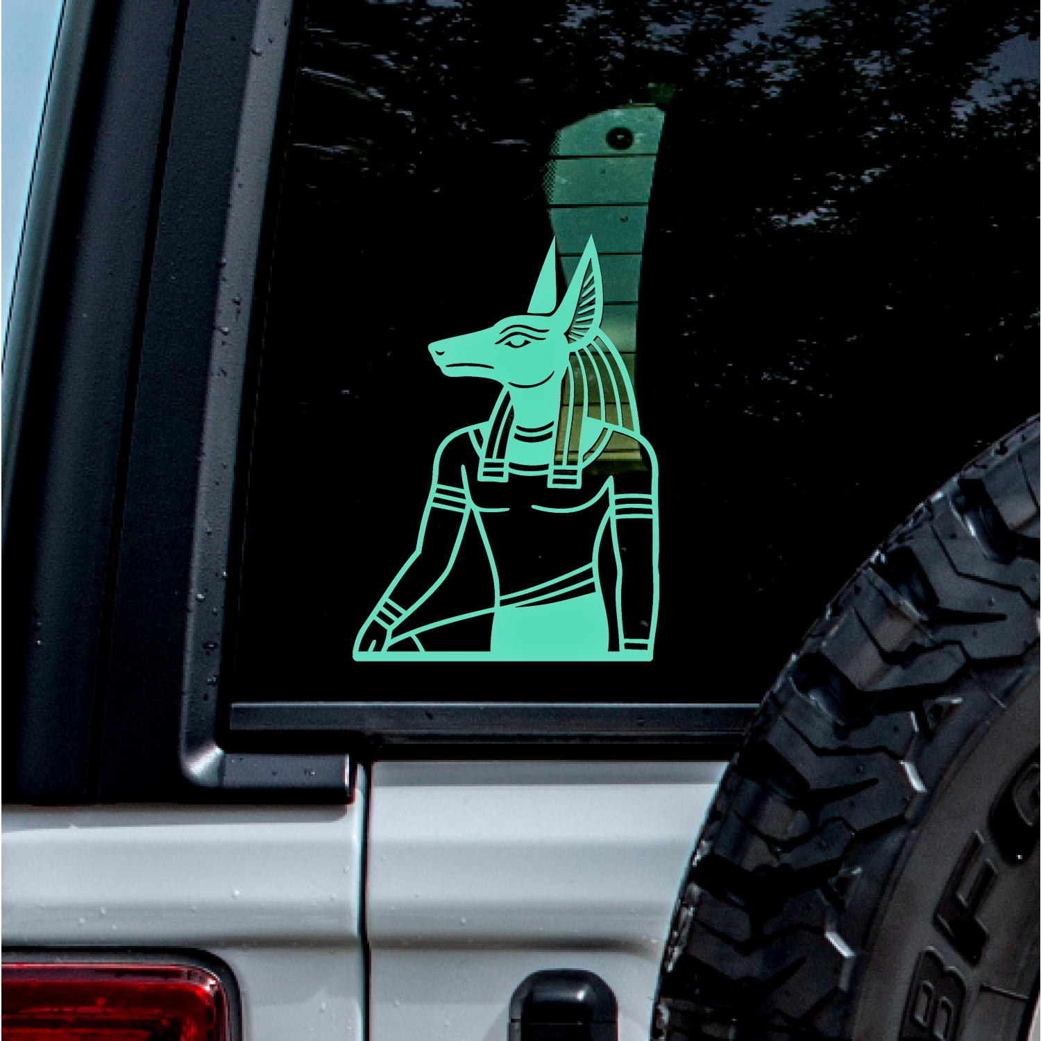 2 Pcs - No Background - Waterproof Car Sticker Decal of Anubis Egyptian ...
