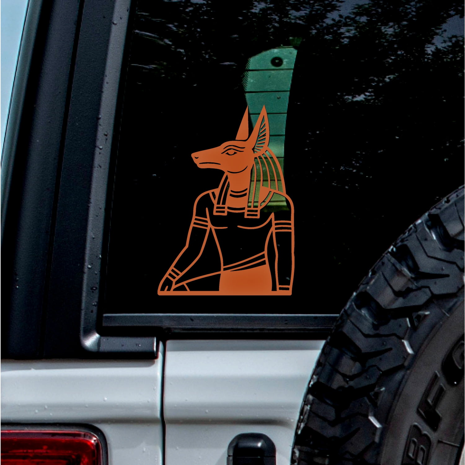 2 Pcs - No Background - Waterproof Car Sticker Decal of Anubis Egyptian ...