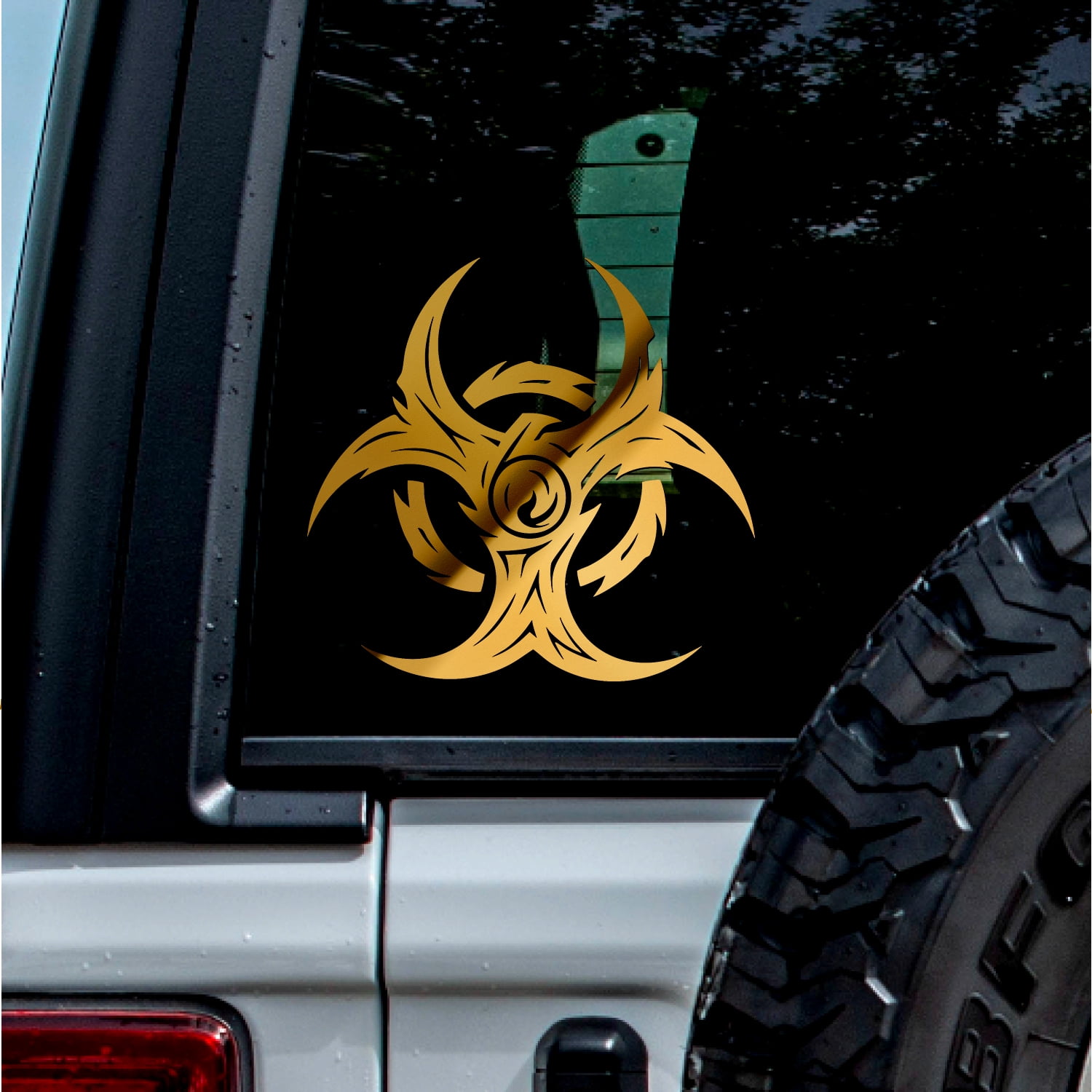 2 Pcs - No Background - Waterproof Car Sticker Decal of Biohazard ...