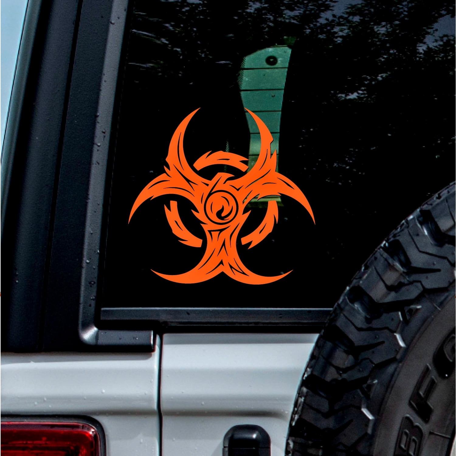 2 Pcs - No Background - Waterproof Car Sticker Decal of Biohazard ...