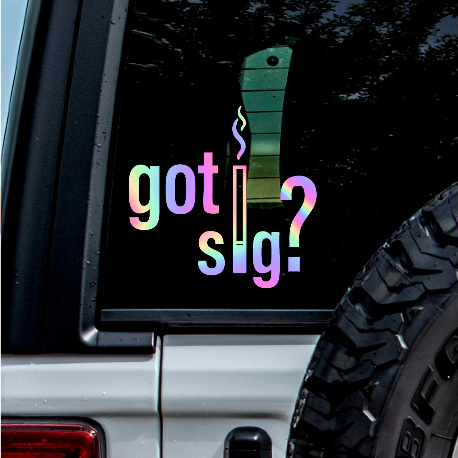 2 Pcs - No Background - Waterproof Car Sticker Decal of Cigarette Words ...