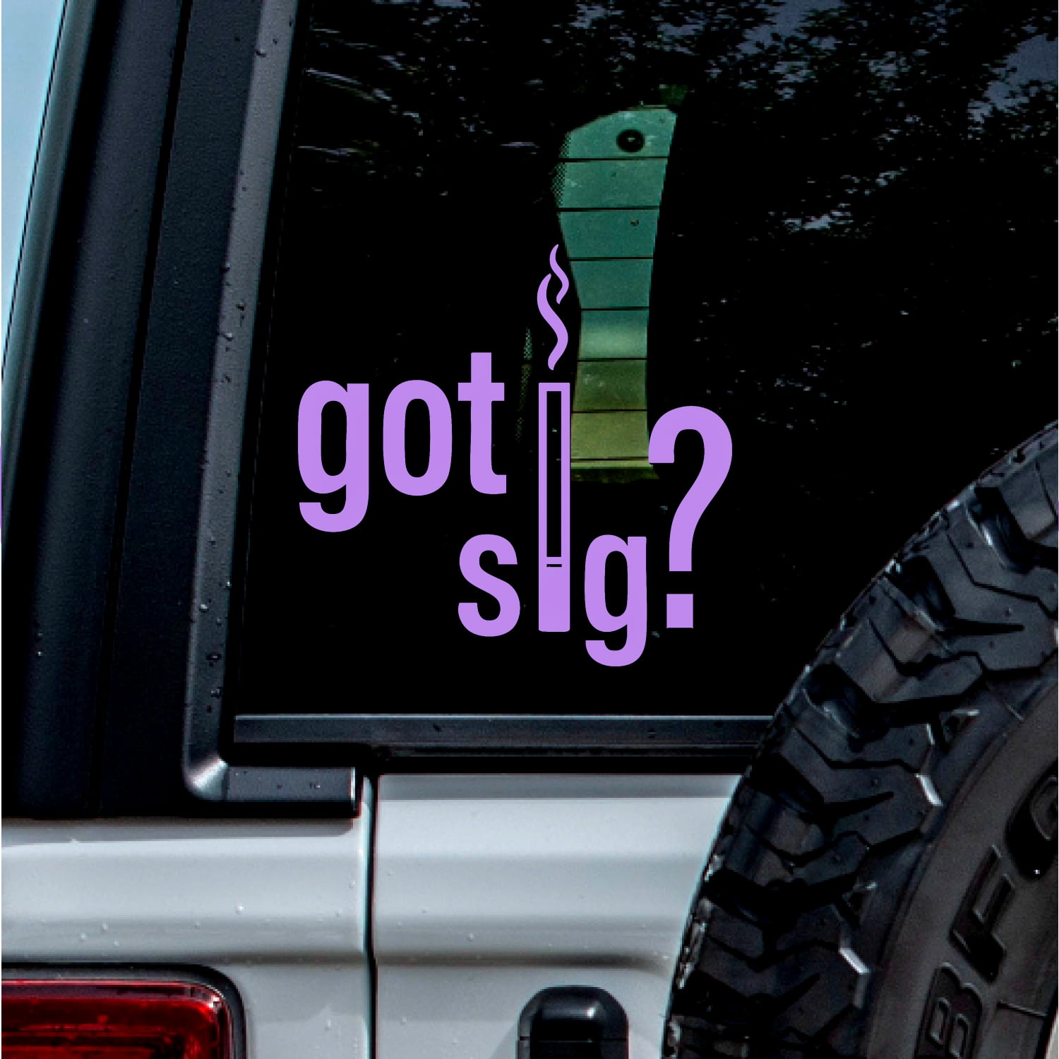 2 Pcs - No Background - Waterproof Car Sticker Decal of Cigarette Words ...