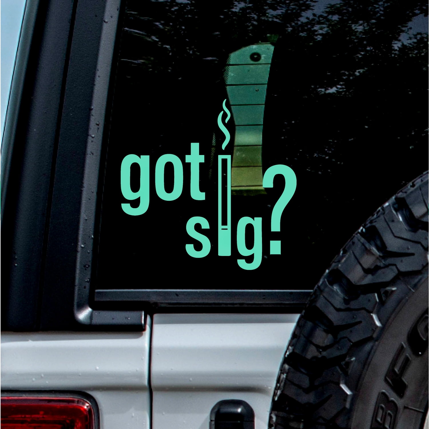 2 Pcs - No Background - Waterproof Car Sticker Decal of Cigarette Words ...