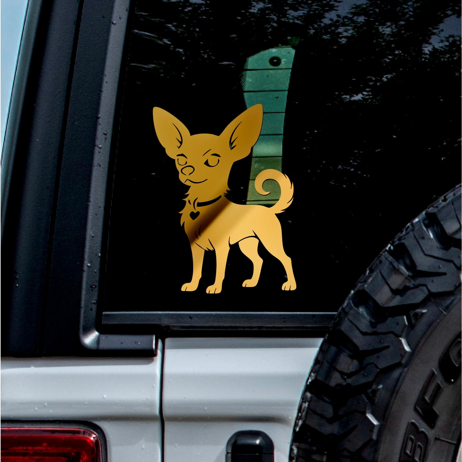 2 Pcs - No Background - Waterproof Car Sticker Decal of Dog Collar ...