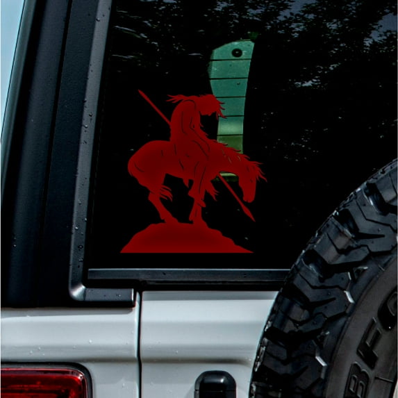 2 Pcs - No Background - Waterproof Car Sticker Decal of Native American ...
