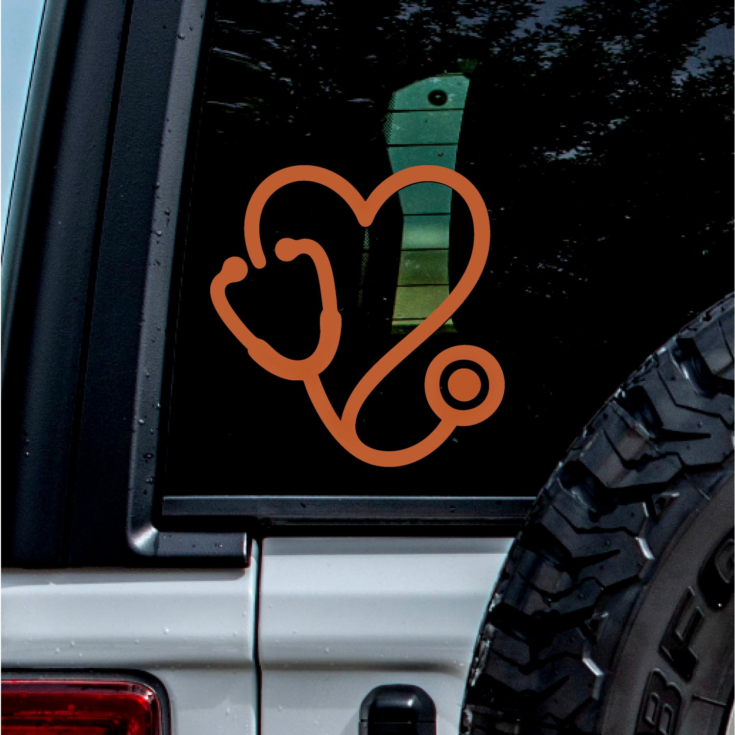 2 Pcs - No Background - Waterproof Car Sticker Decal of Stethoscope ...