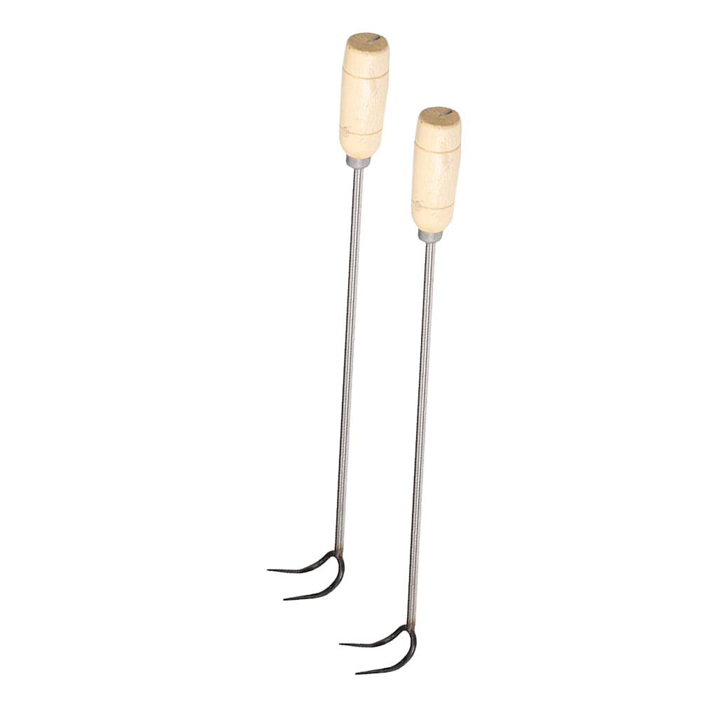 2 Pcs Bacon Hooks Meat Hook Roasting Hooks 45.5x4.5cm - Walmart.com