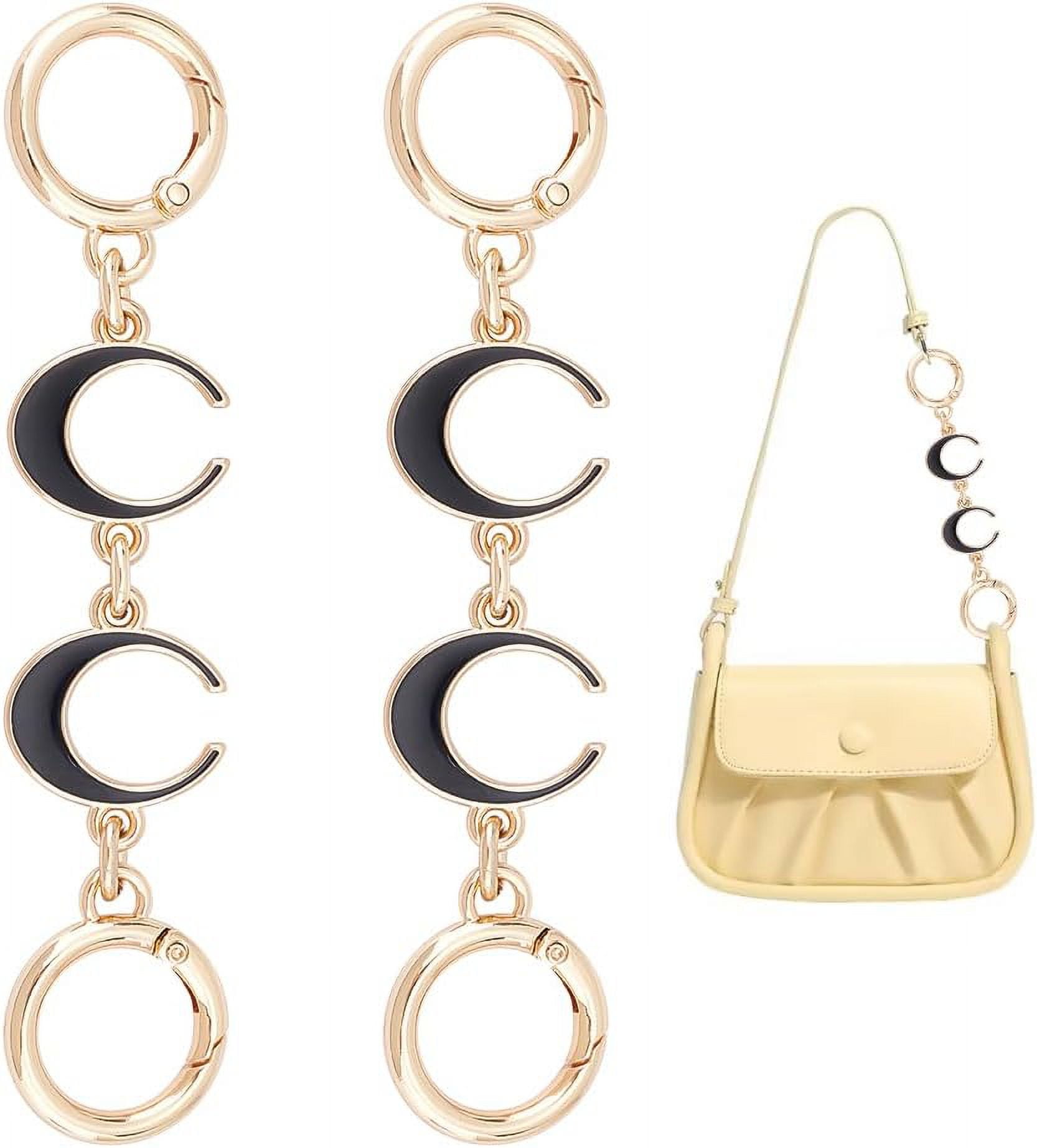 2 Pcs Bag Extender Chain Moon Shape Purse Strap Extender for Shoulder ...