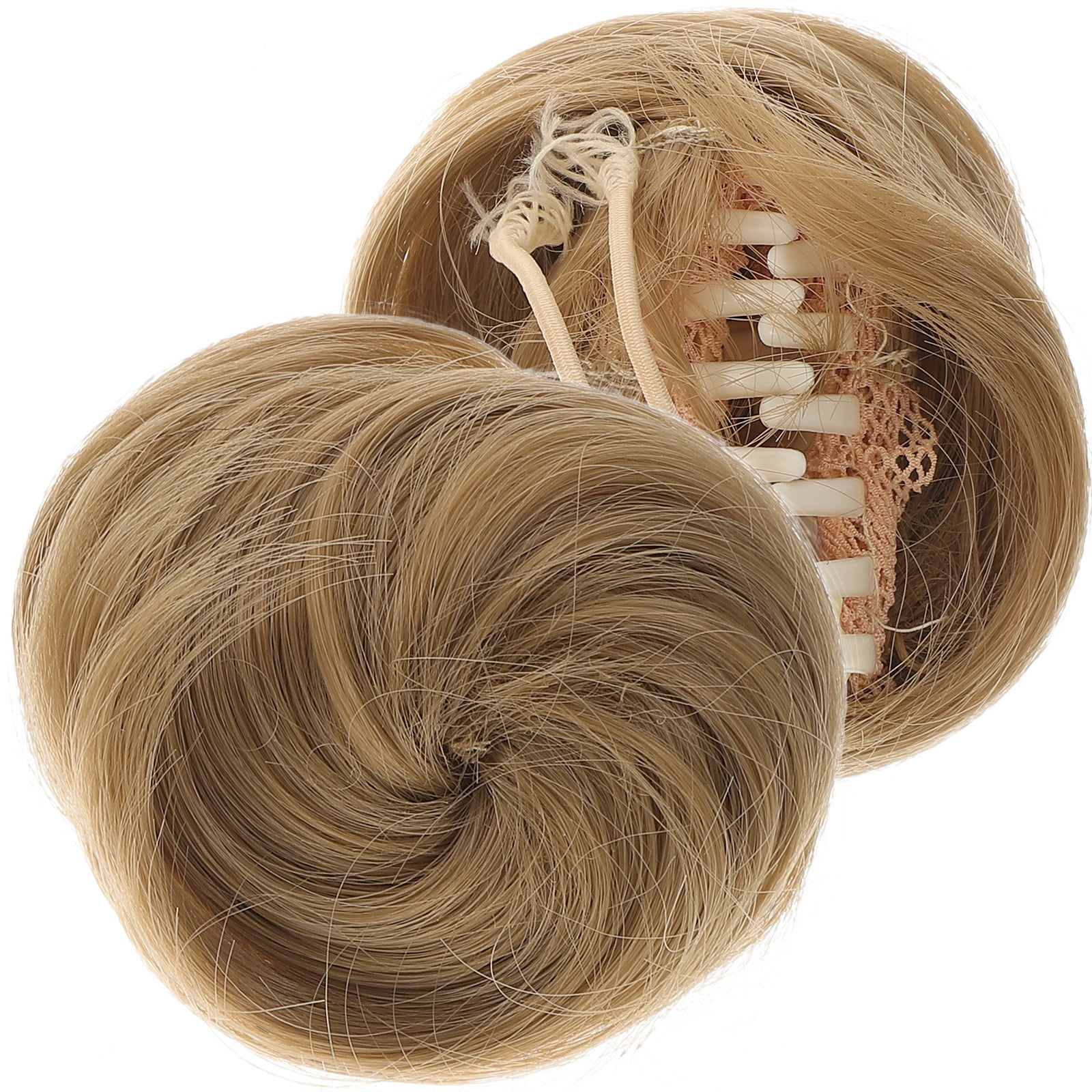 WORGEOUS Hair Bun Hairpieces High Temperature Silk Women Daily Wear ...