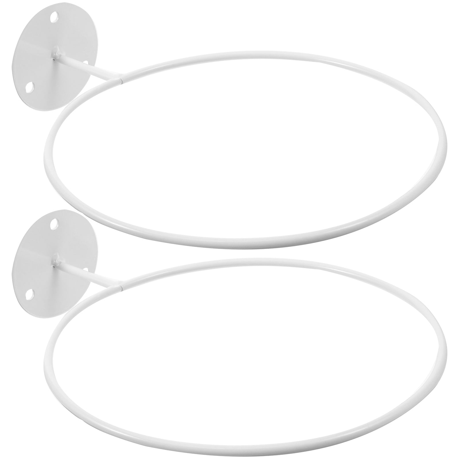 2 Pcs Ball Rack Display Wall Wall-mounted Football Show Basketball Hoop ...