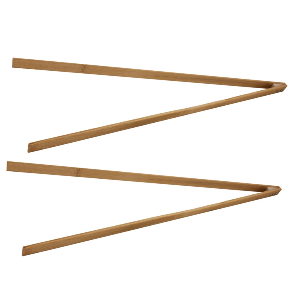 2 Pcs Bamboo Trash Tongs Grabber Tool Picker Garbage Clamp Outdoor ...