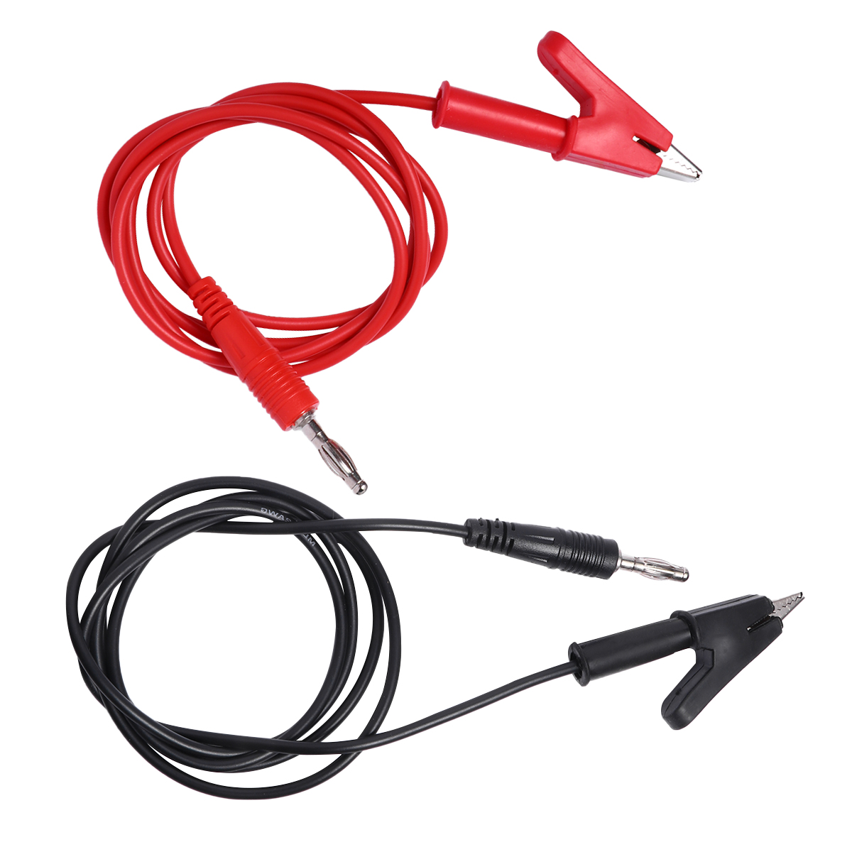 2 Pcs Banana Plugs Banana Plug to Alligator Clip Wire Multimeter Wires ...