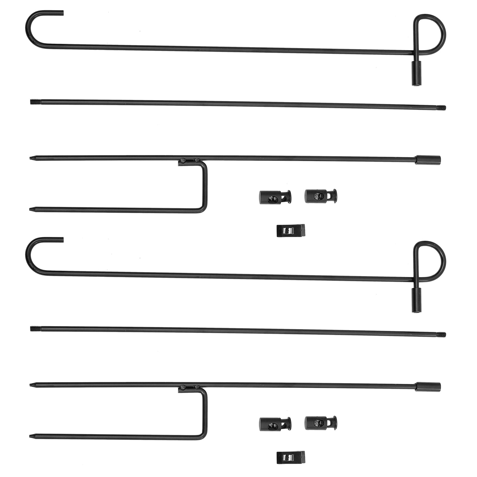 2 Pcs Banner Garden Flag Stand Flag Clips for Flagpole Flag Accessory ...