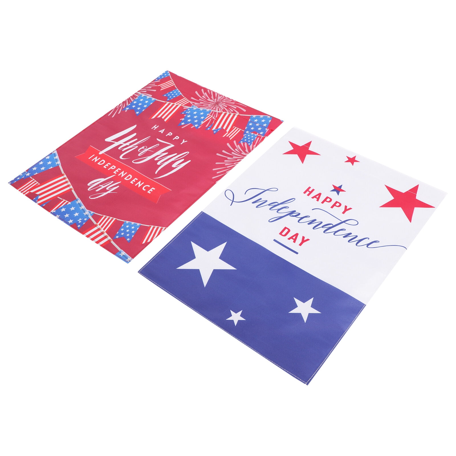 2 Pcs Banner Yard Sign Flag Independence Day Decor Flags America USA ...